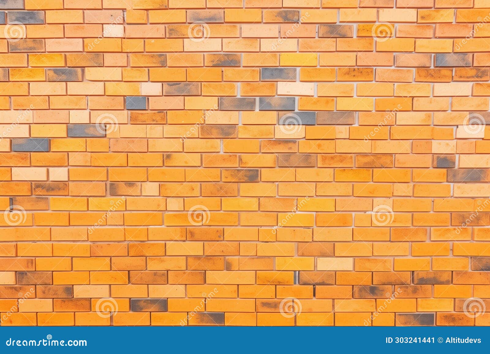 Burnt Orange Brick Wall Background Stock Illustration - Illustration of ...