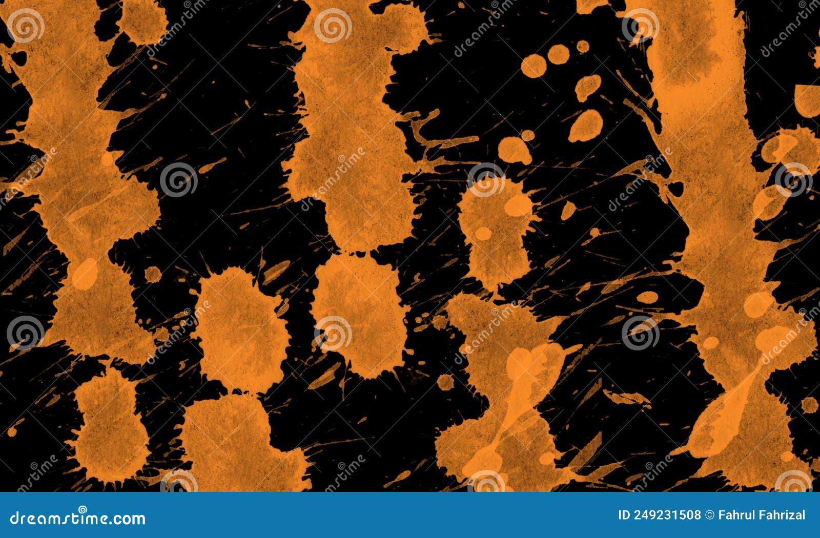 Burnt Orange Ink Splashes. Grunge Splatters Stock Illustration ...