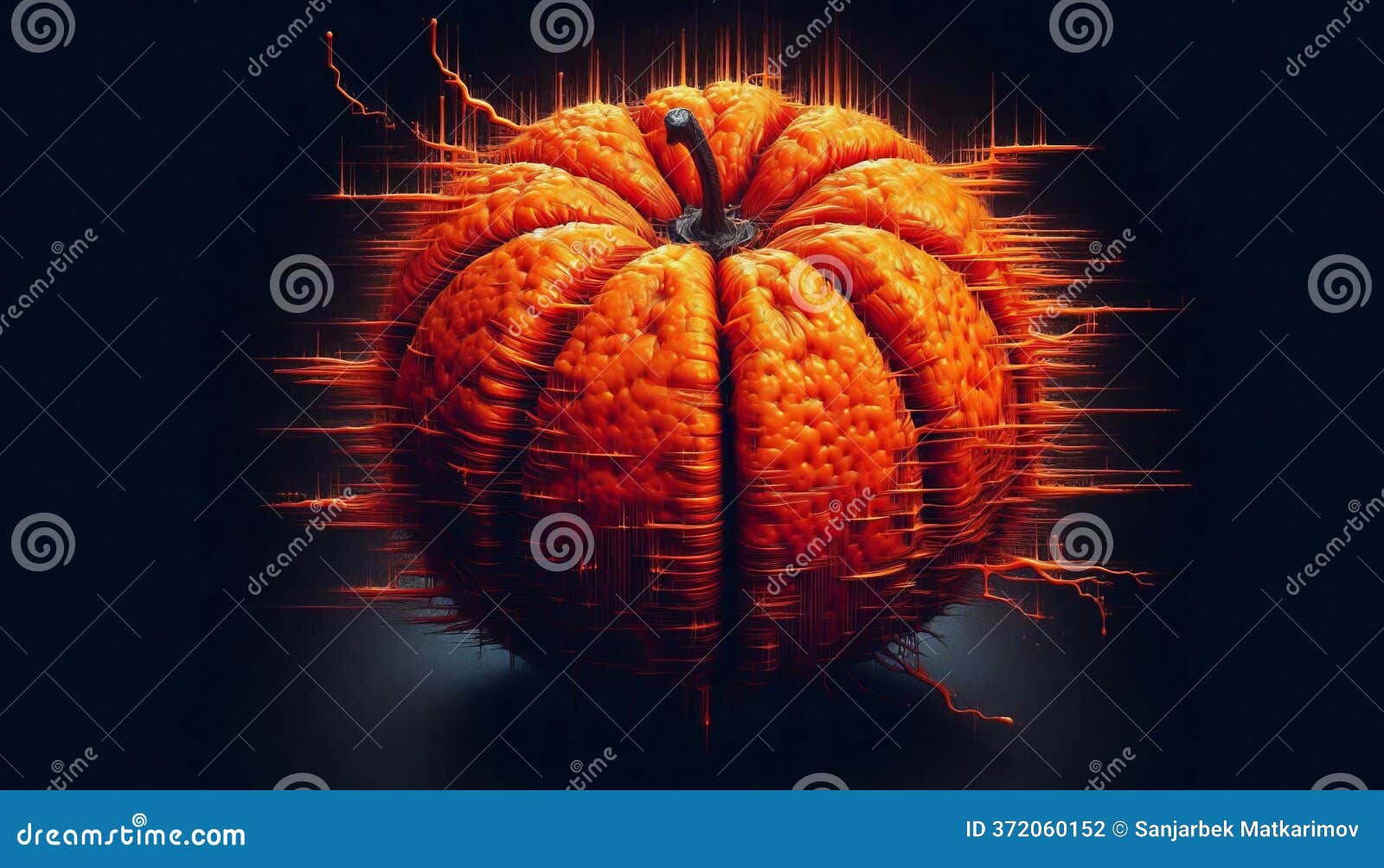 Burnt Orange With Static Noise Intense Burnt Orange Disrupted By Stock ...