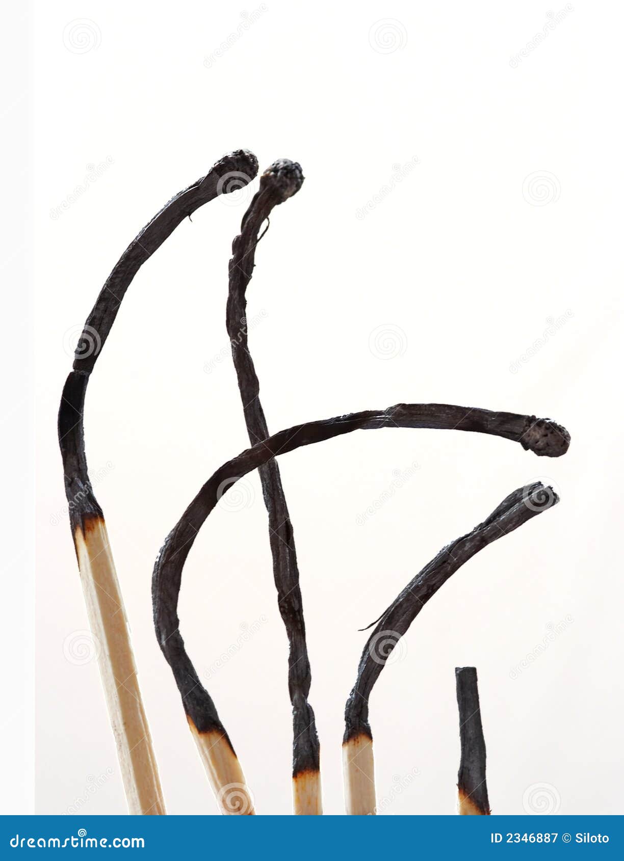 Burnt-out matches stock image. Image of sulphur, burnt - 2346887
