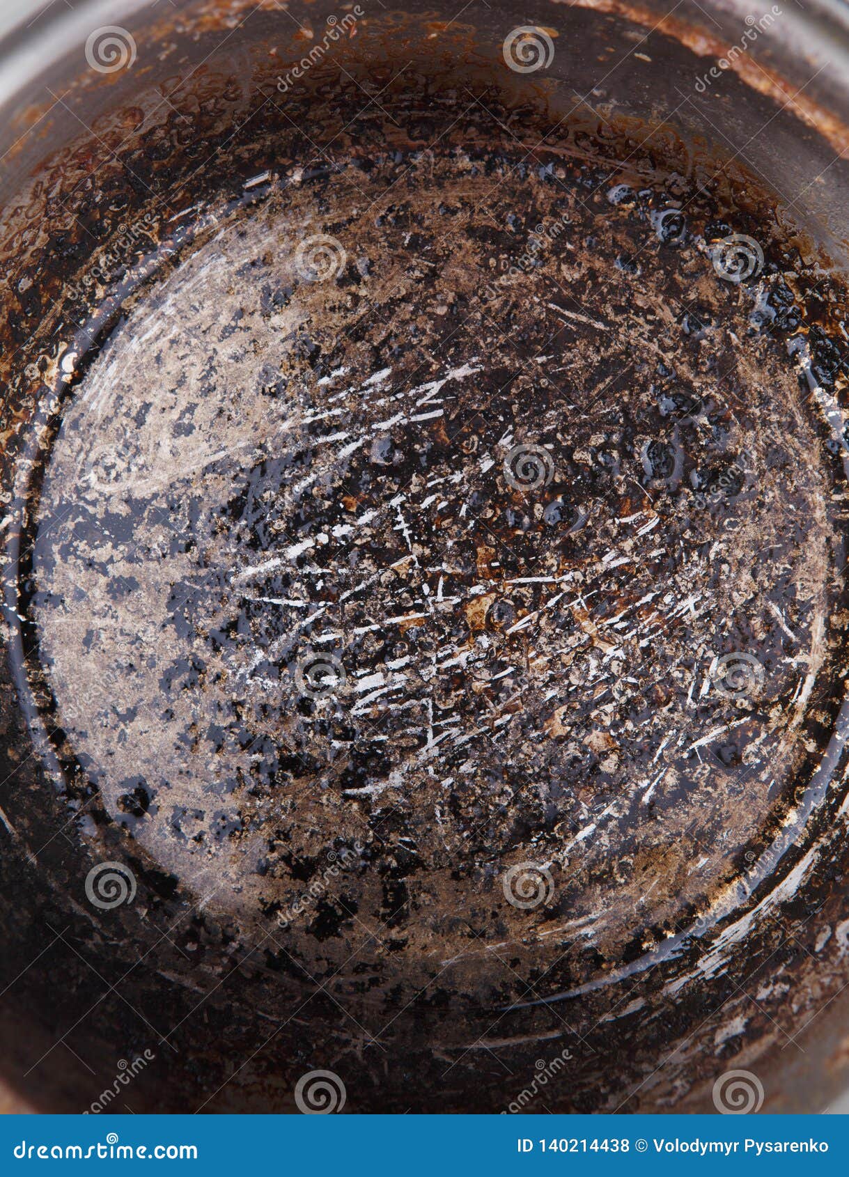 The Burnt Pan Scorching Fat Close Up Stock Photo - Image of healthy ...