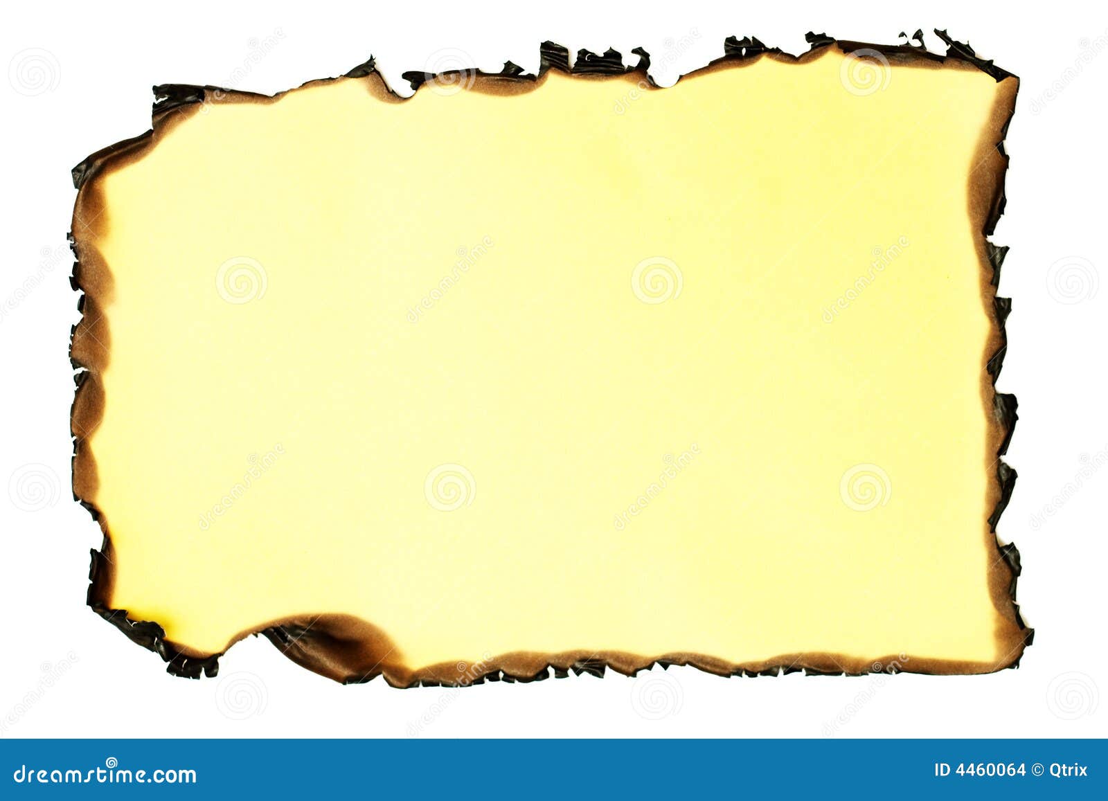 Burnt paper. stock photo. Image of burning, frame, revival - 4460064