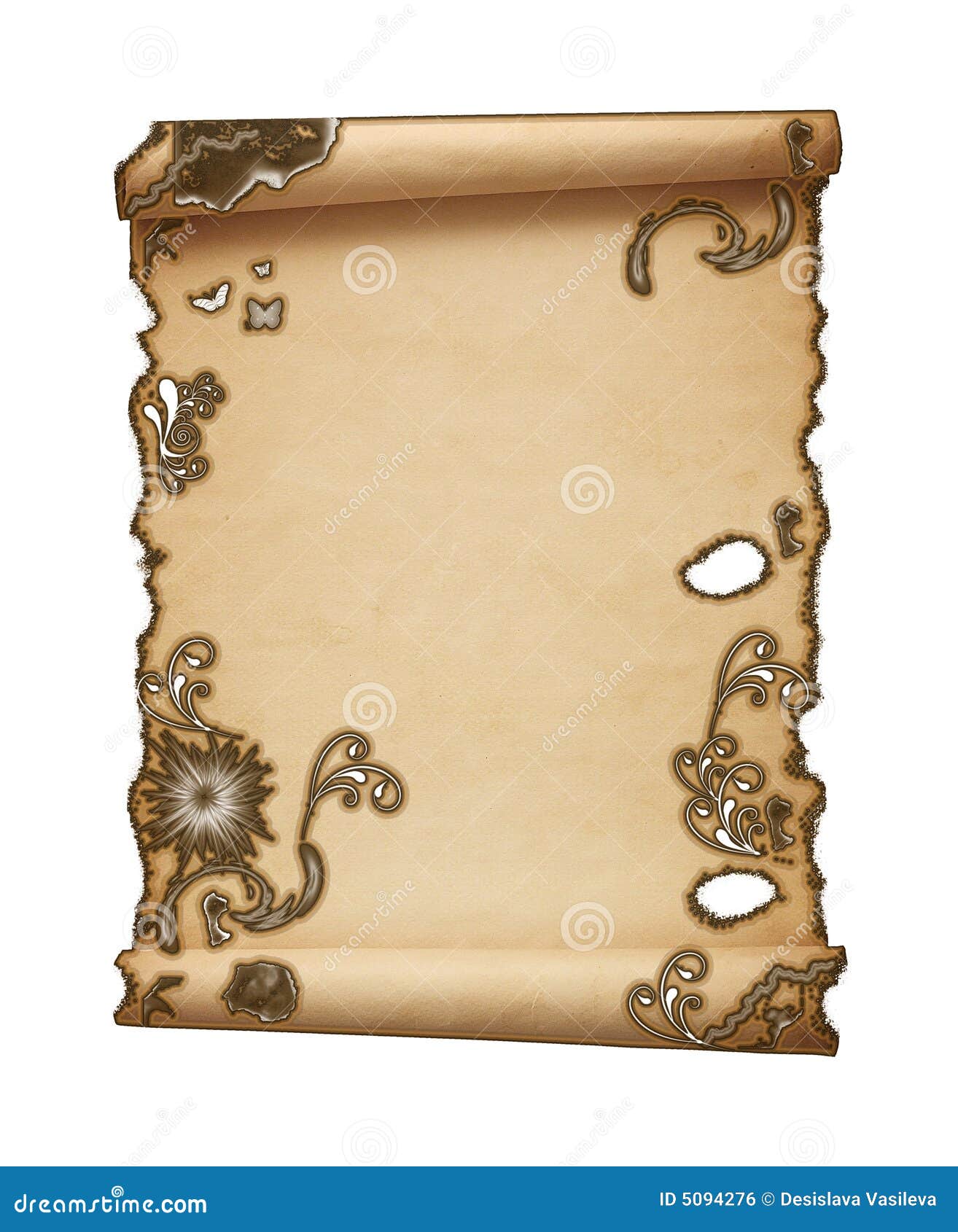 Burned Paper Drawing