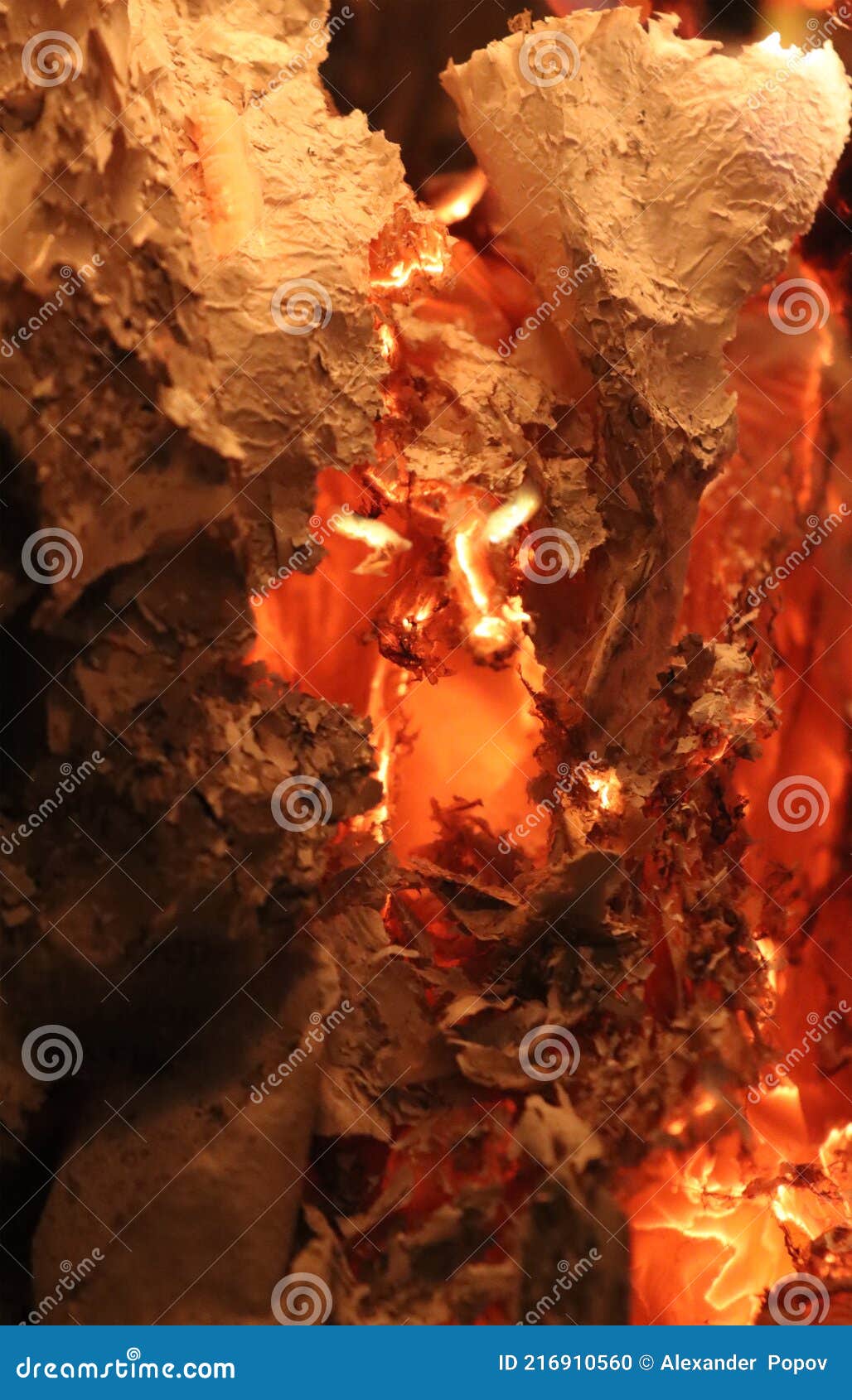 Burnt Paper Ash in the Oven Stock Photo - Image of temperature, hell ...