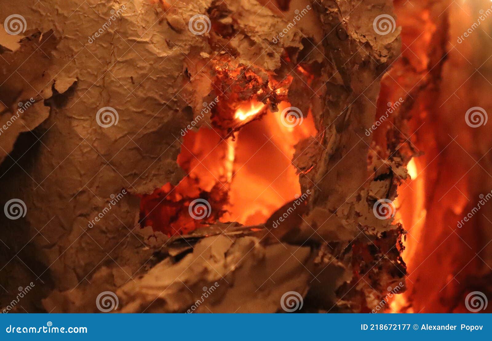 Burnt Paper Ash in the Oven Stock Image - Image of redhot, scorching: 218672177
