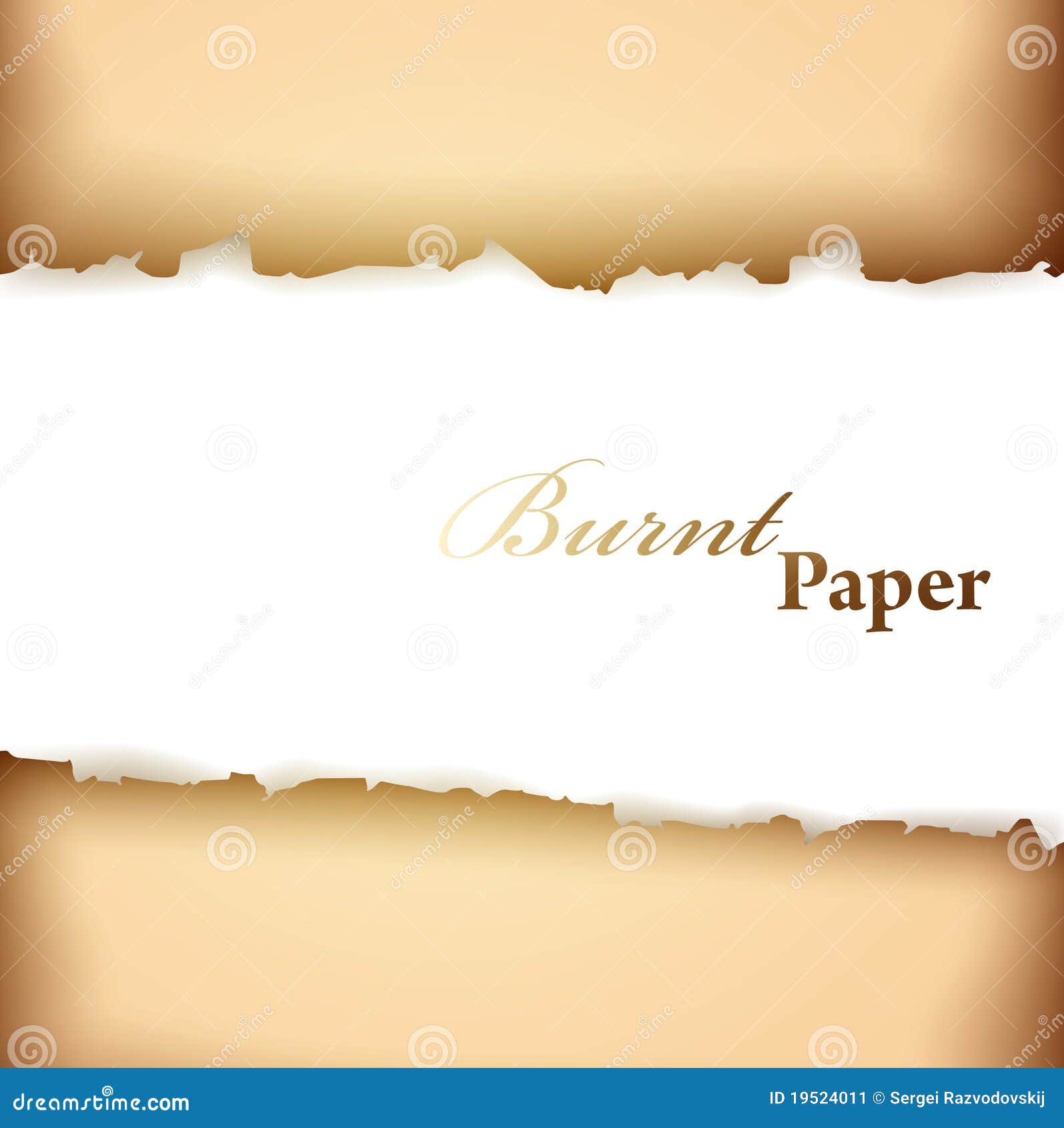 Burnt paper frame stock vector. Illustration of abstract - 19524011