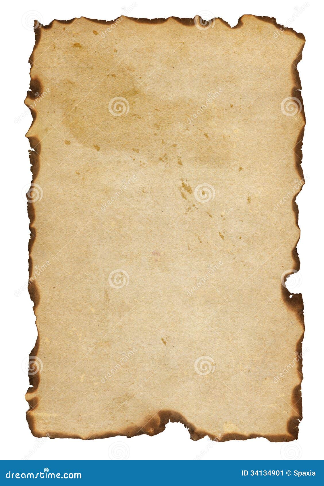 Burnt Paper Stock Image - Image: 34134901