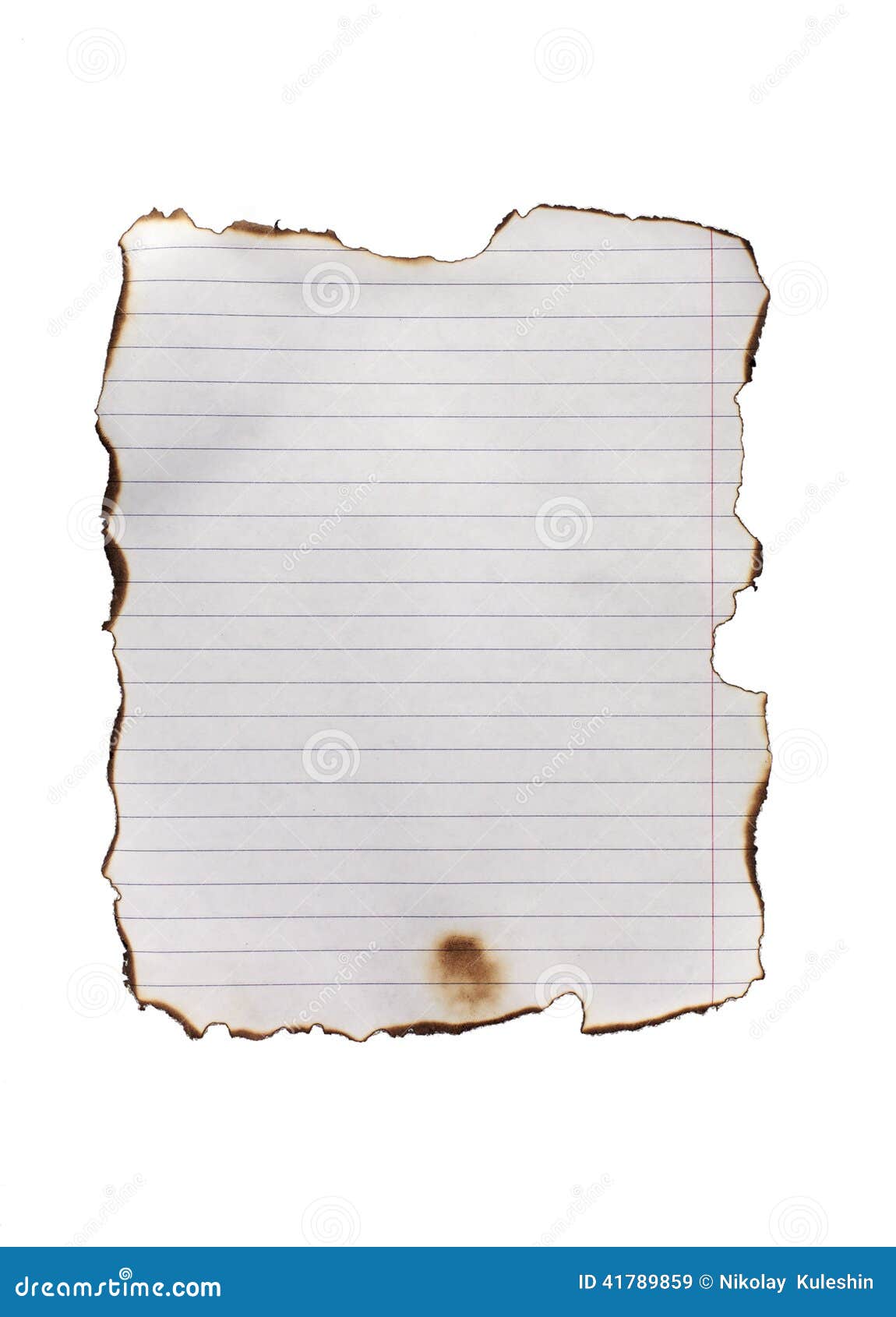 Old Burnt Lined Paper