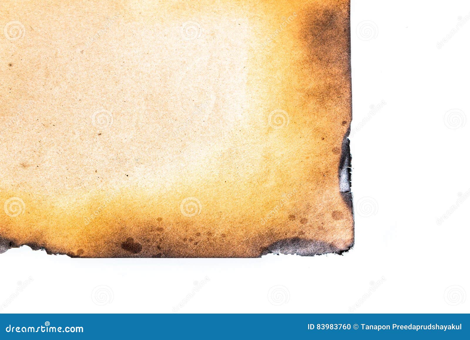 Burnt paper. stock photo. Image of dirty, collection - 83983760
