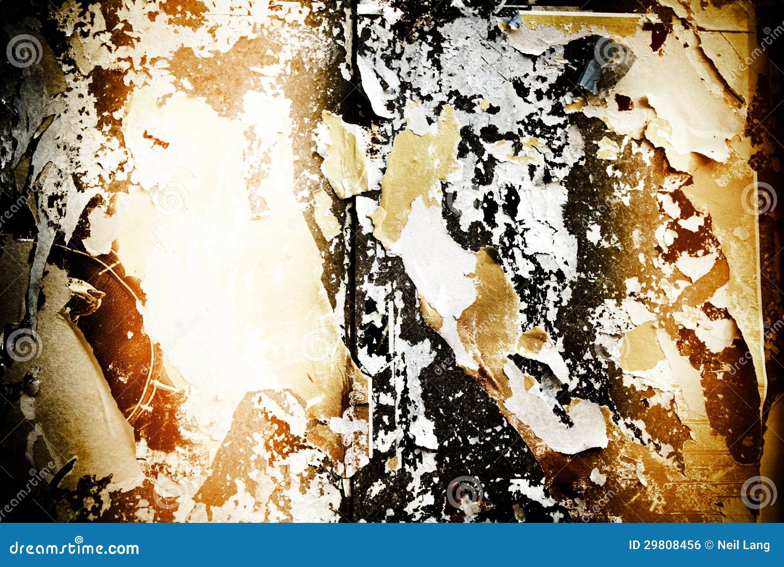 Burnt poster stock photo. Image of dust, aged, graffiti - 29808456