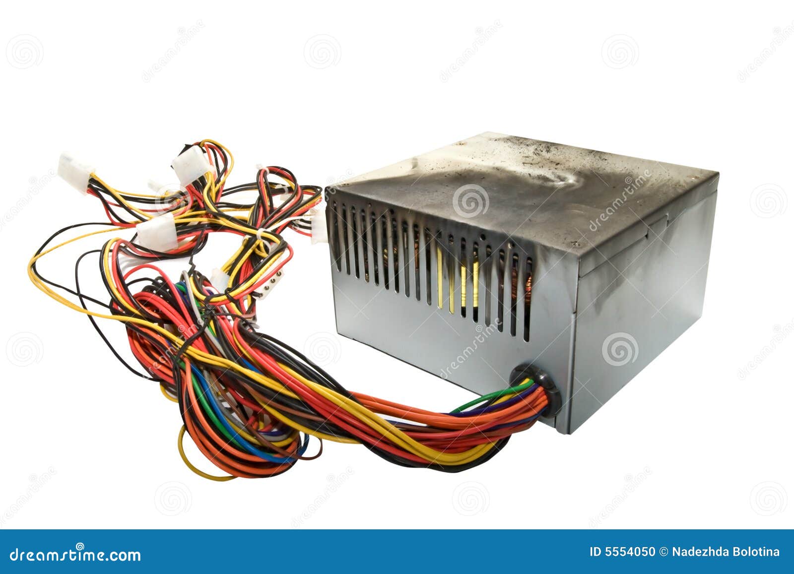 Burnt power supply stock photo. Image of obsolete, corrupt - 5554050