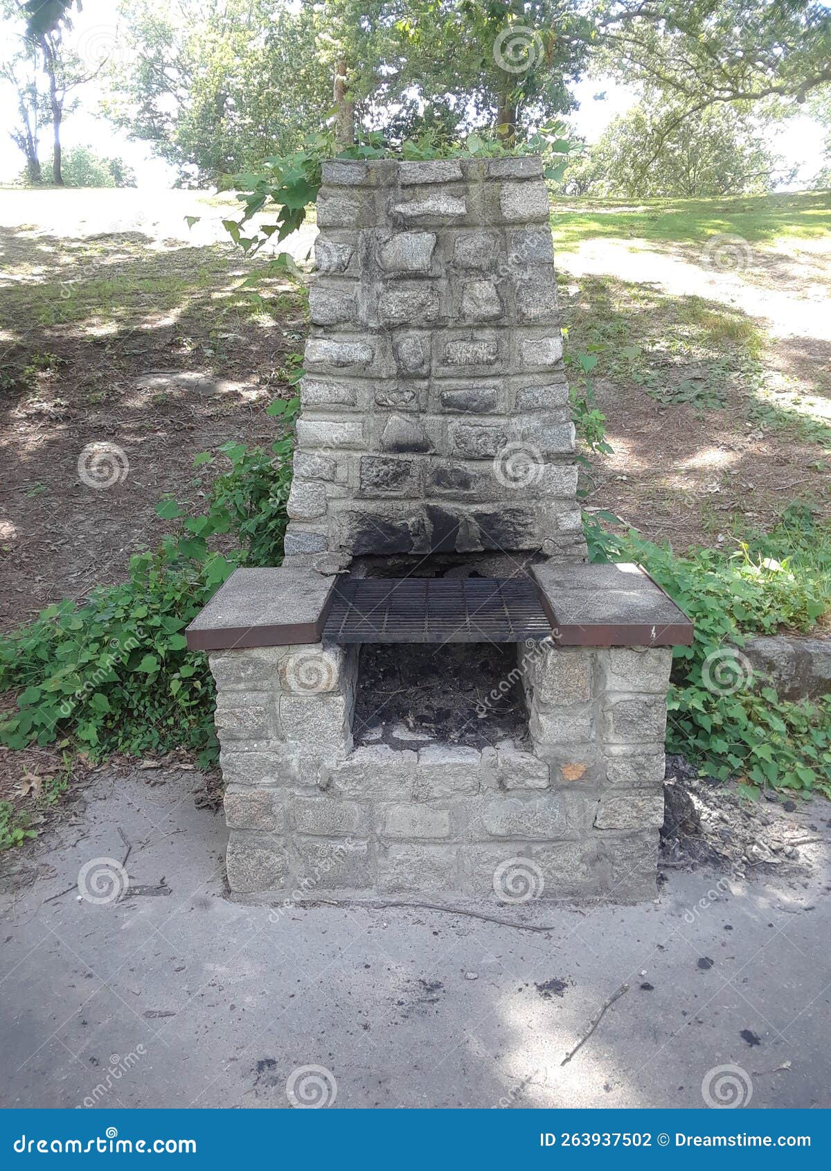 Burnt stone chimney stock photo. Image of stone, memorial - 263937502