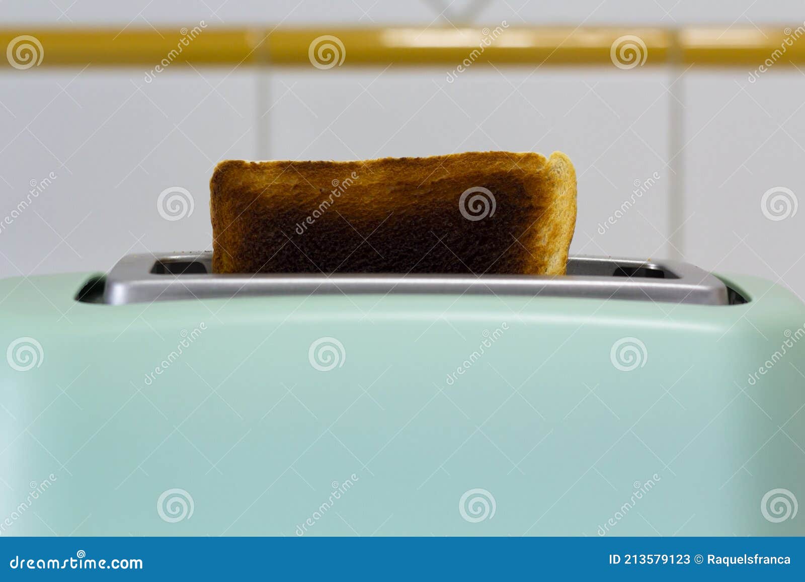 Burnt Toast Jumping Out of the Toaster Stock Image - Image of ...