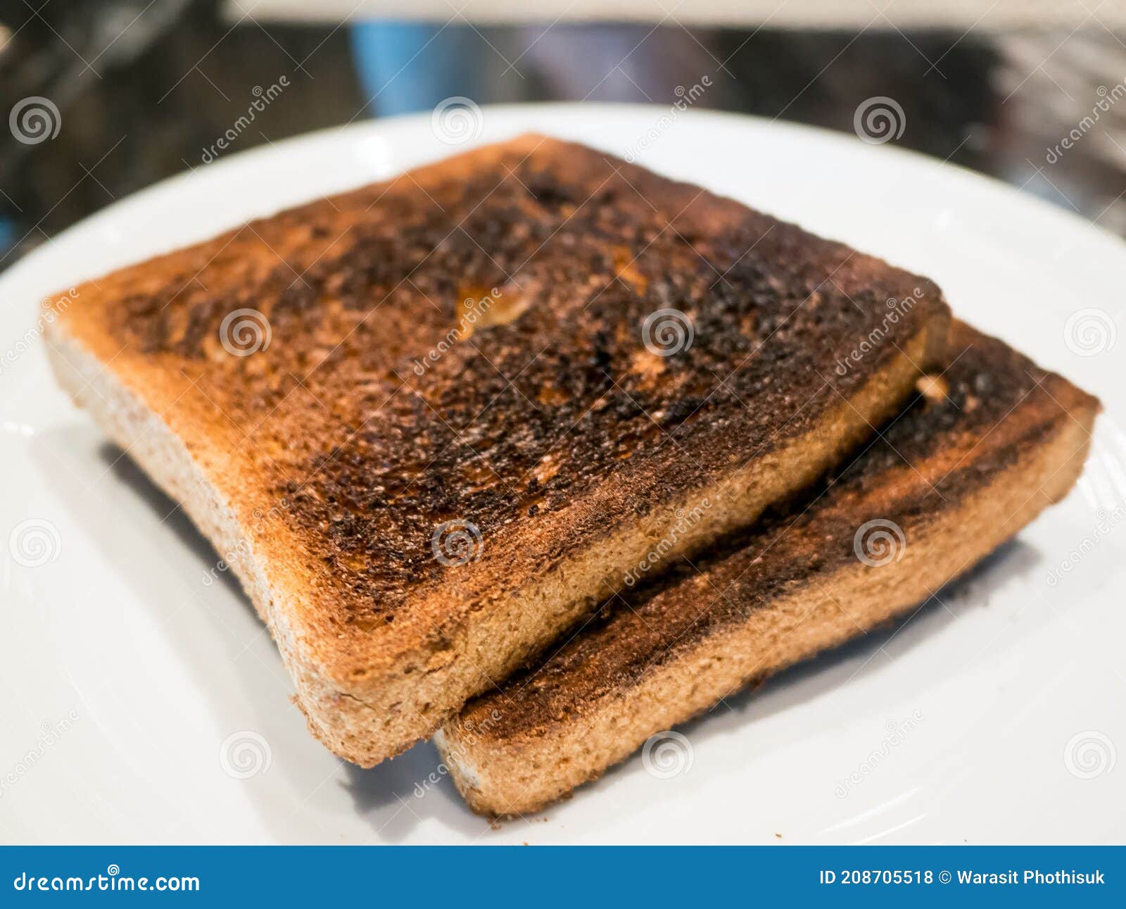 Burnt toast stock photo. Image of toasted, anger, broken - 208705518