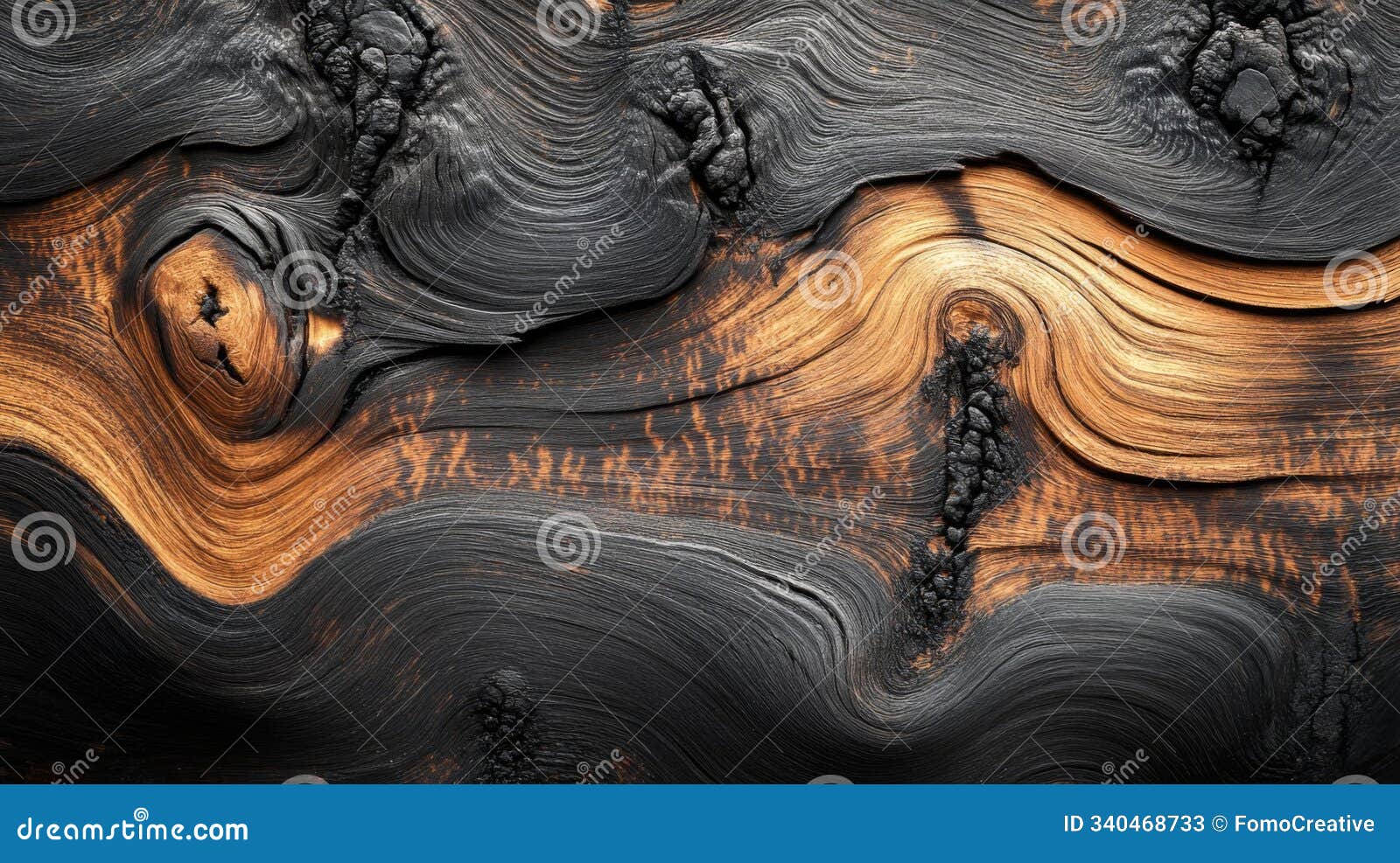 Burnt and Unburnt Wood Grain Patterns Stock Illustration - Illustration ...