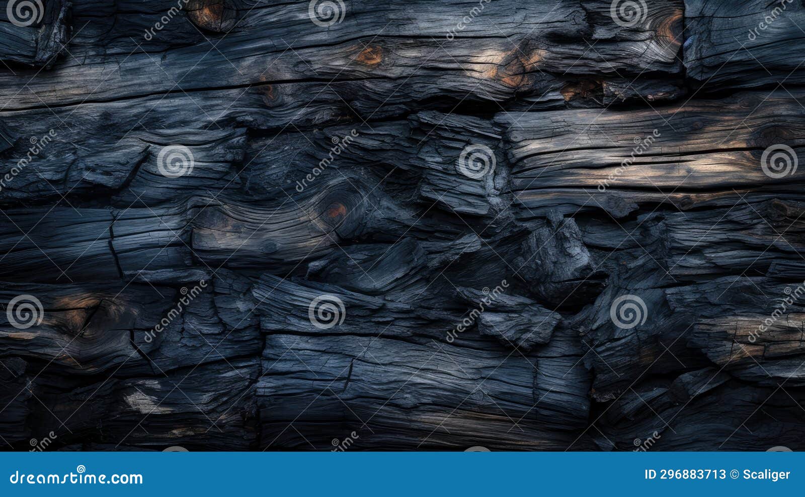 Burnt Wood Texture Background, Structure of Scorched Black Timber ...