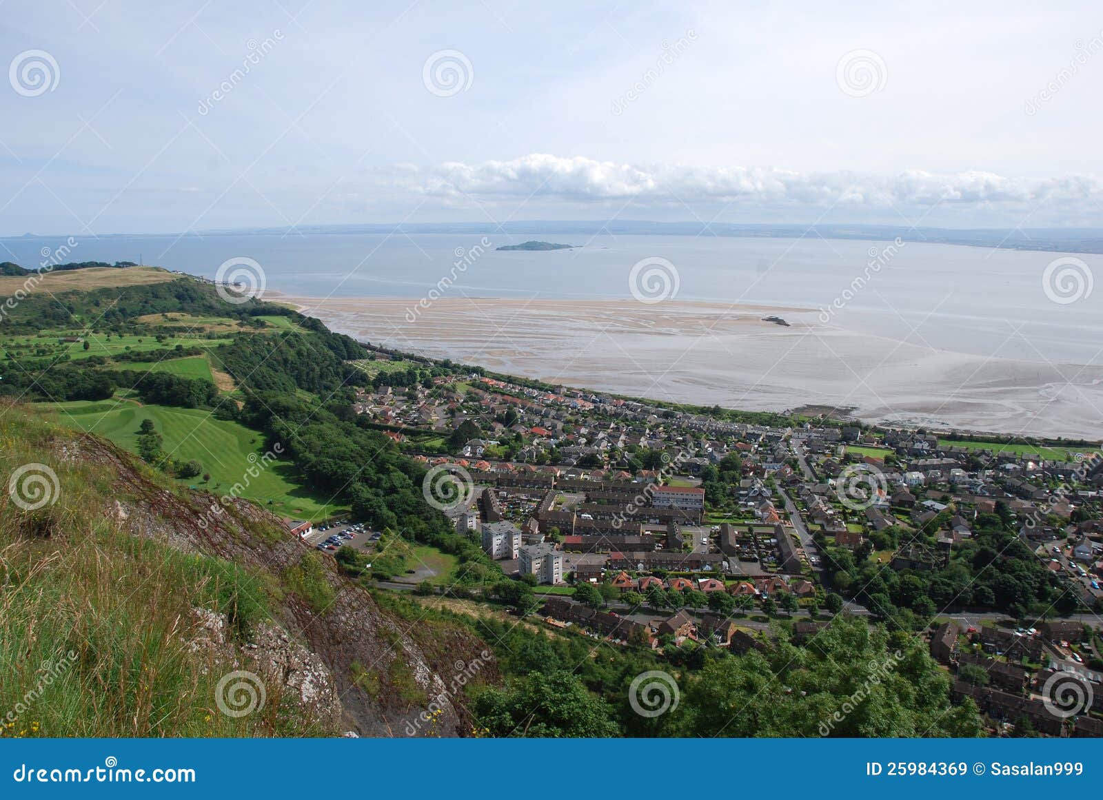 Burntisland Golf Course stock image. Image of beach, hill - 25984369