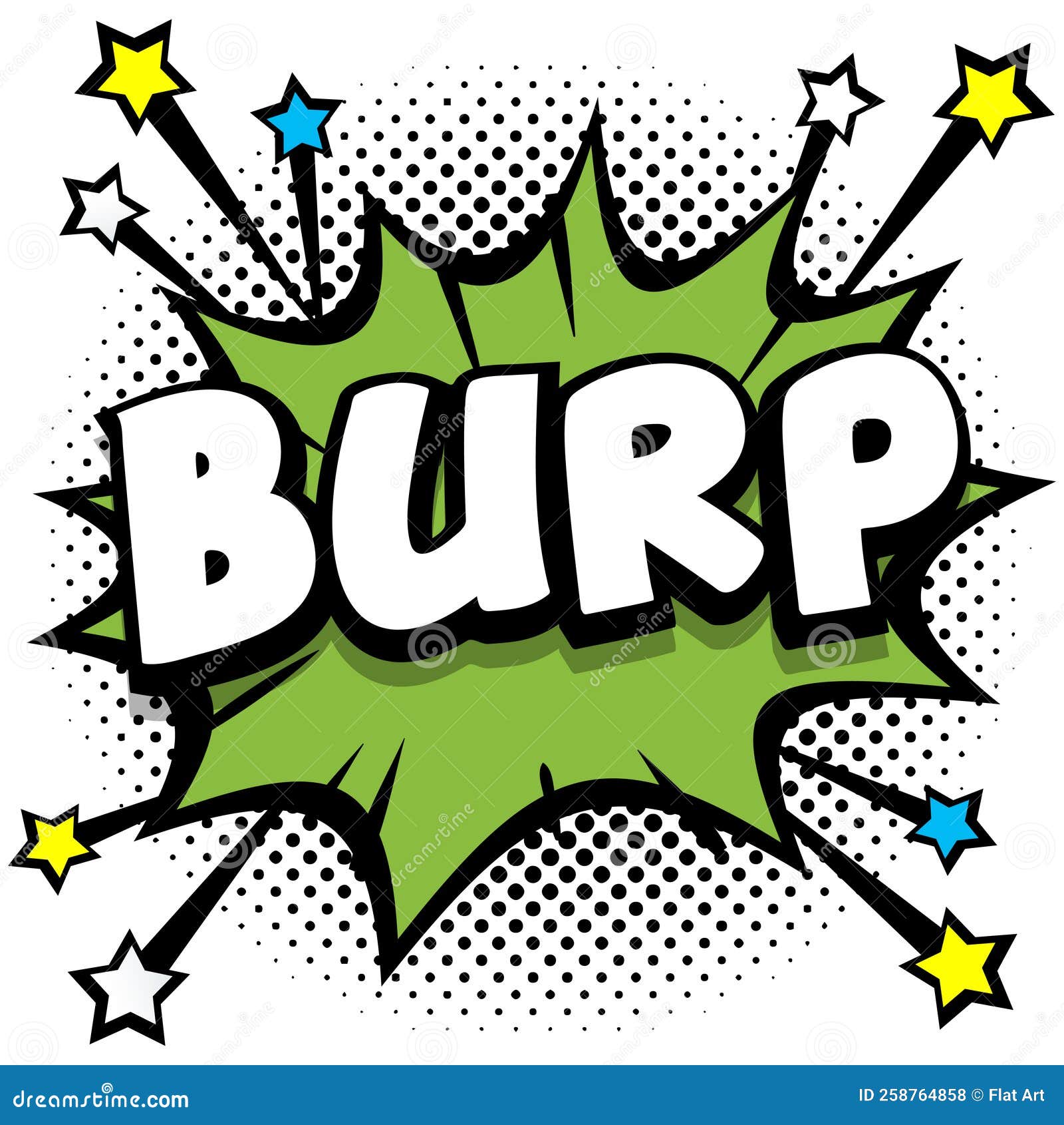 Burp Pop Art Comic Speech Bubbles Book Sound Effects Vector ...