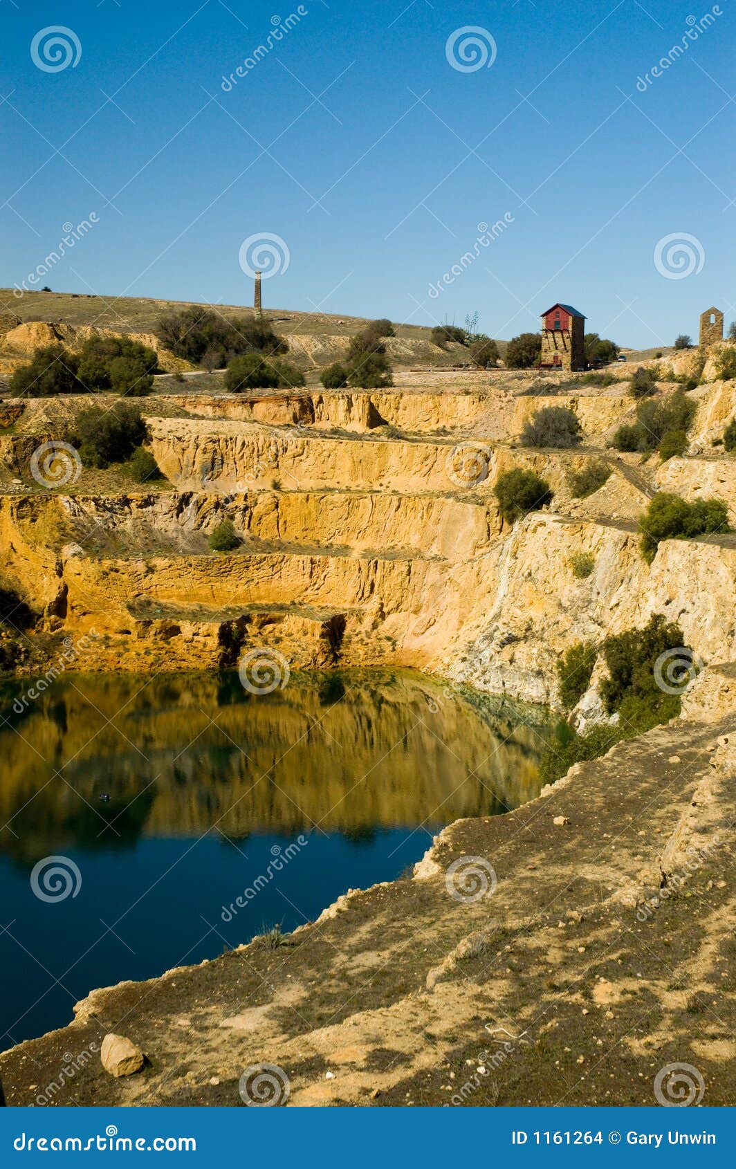 Burra Mine (Portrait) stock photo. Image of derelict, open - 1161264