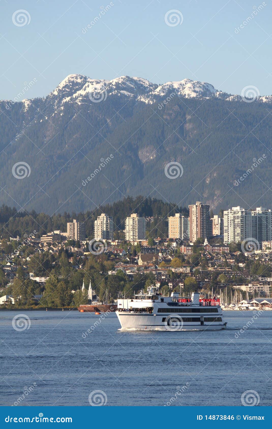 Burrard Inlet Harbor Cruise, Vancouver Stock Photo - Image of water ...