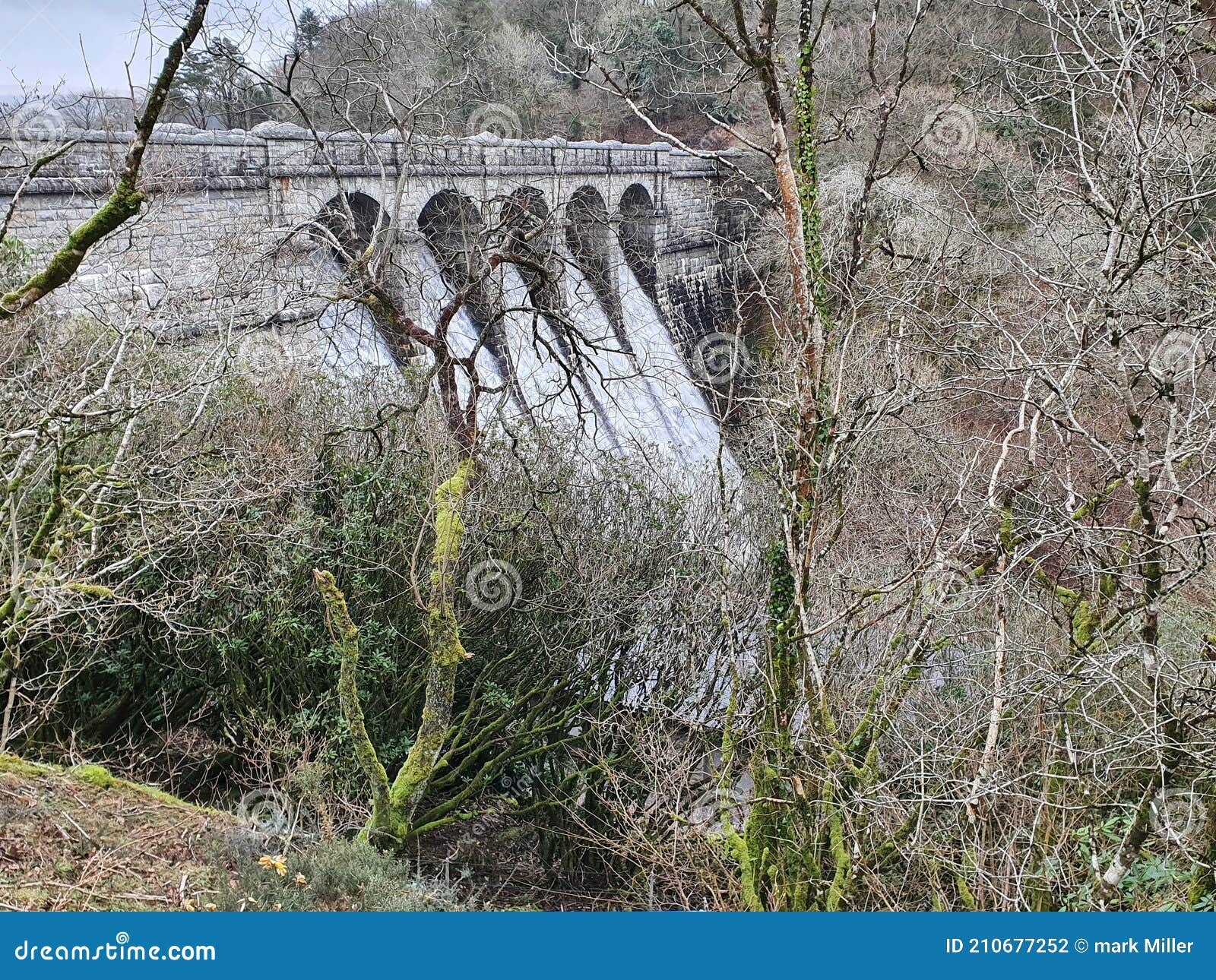Burrator Dam Overflow Devon UK Stock Photo - Image of overflow, devon ...