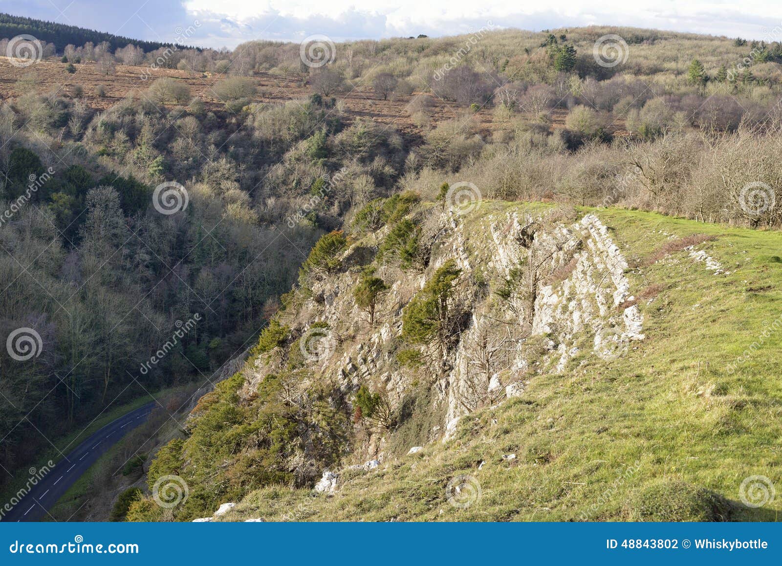 Burrington Combe foto de archivo. Imagen de garganta - 48843802