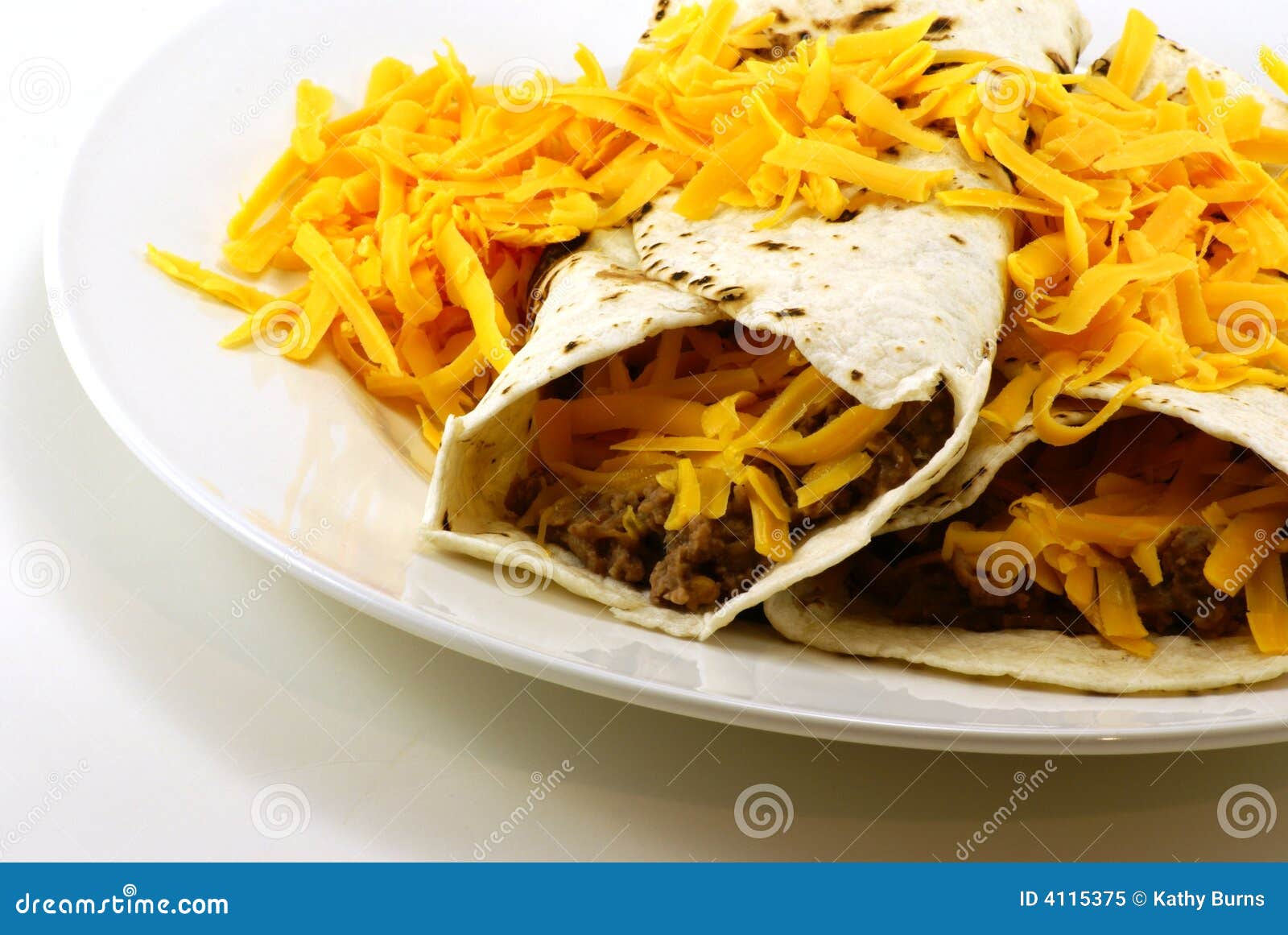 Burritos De Boeuf Et D'haricot Image stock - Image du viande ...