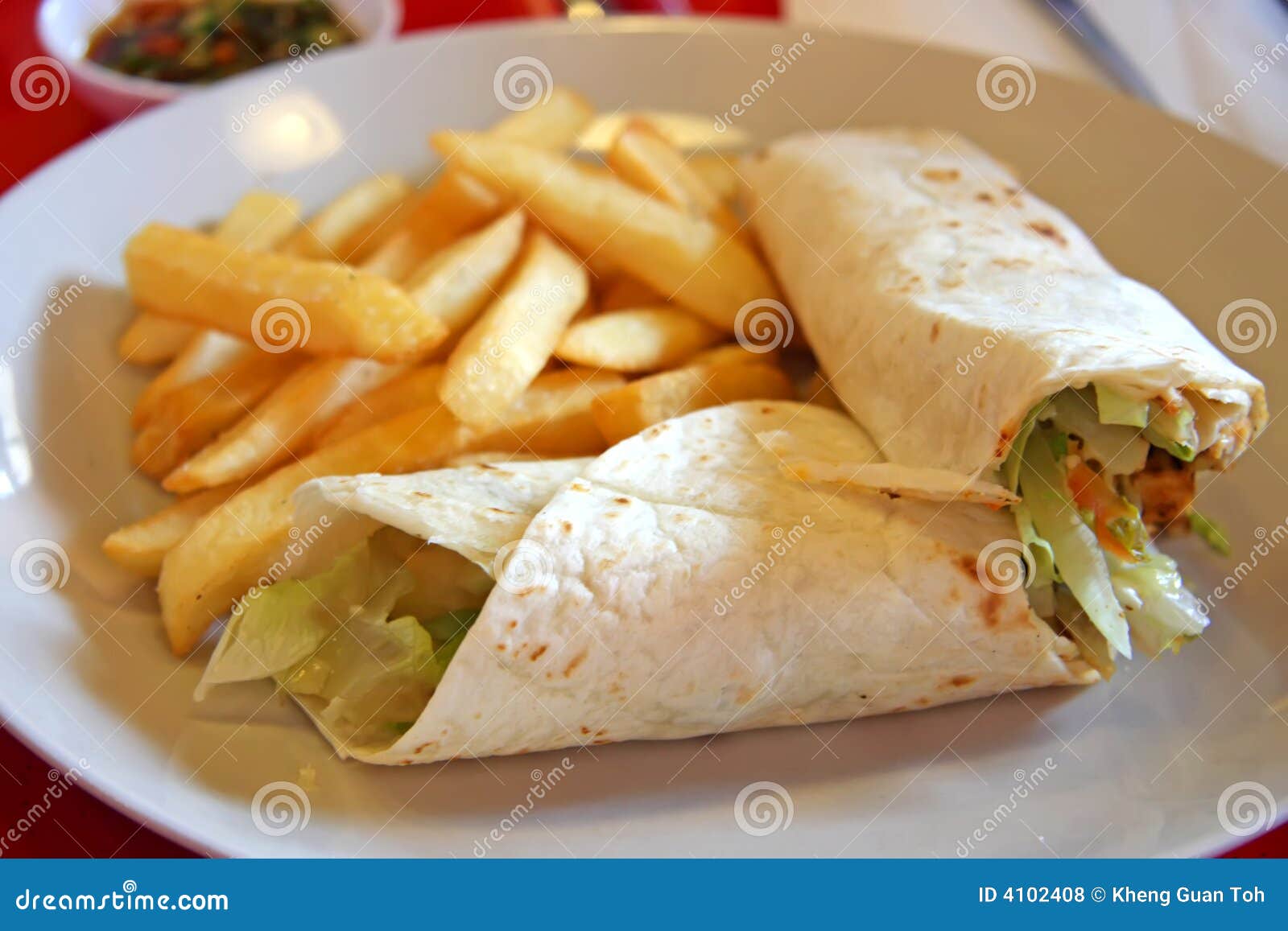 Burritos mexicanos foto de archivo. Imagen de envuelto - 4102408