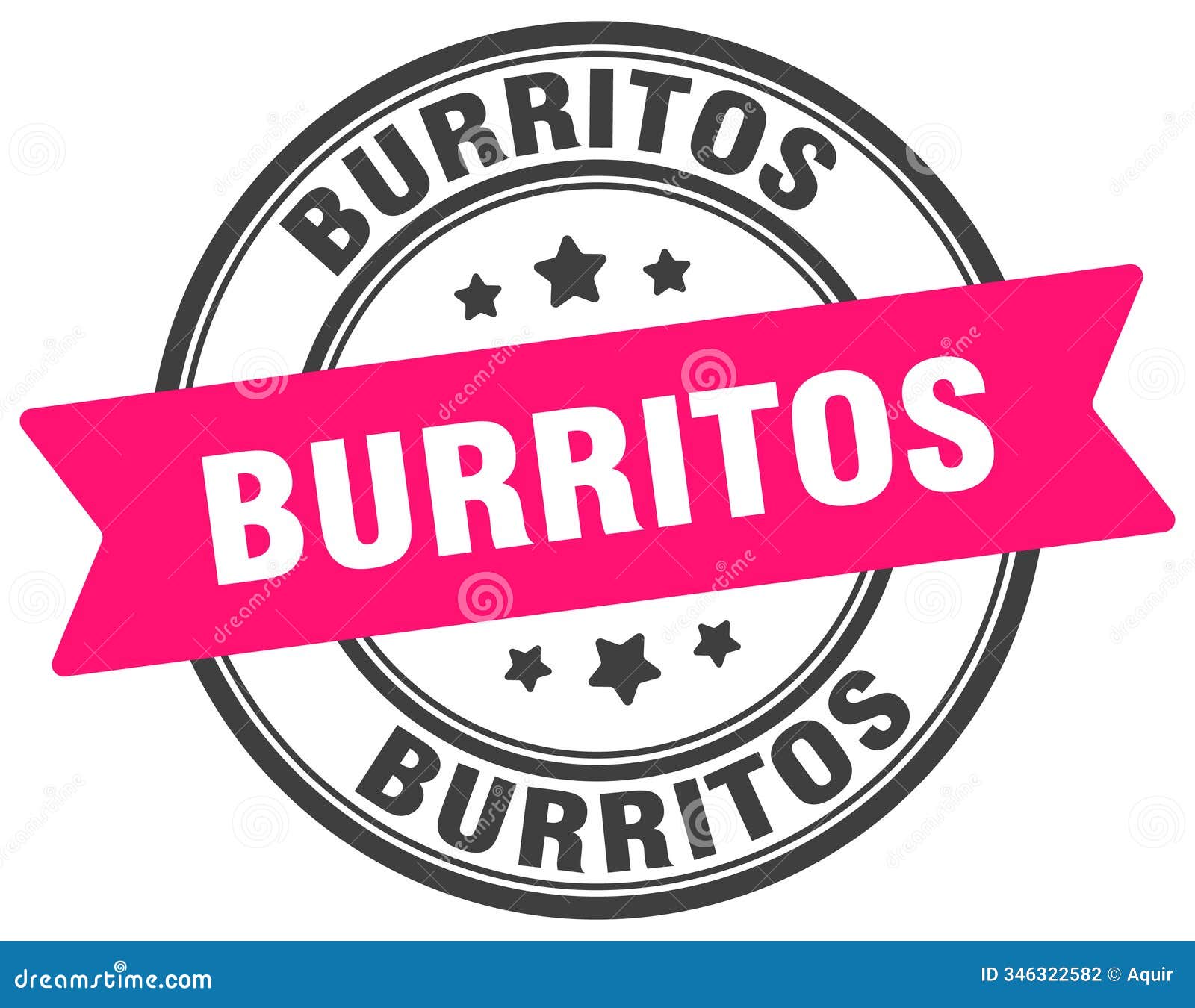 Burritos Stamp. Burritos Label On Transparent Background. Round Sign ...