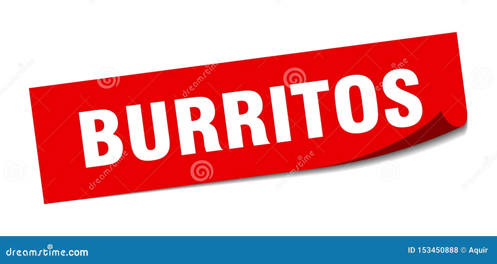 Burritos sticker. stock vector. Illustration of design - 153450888