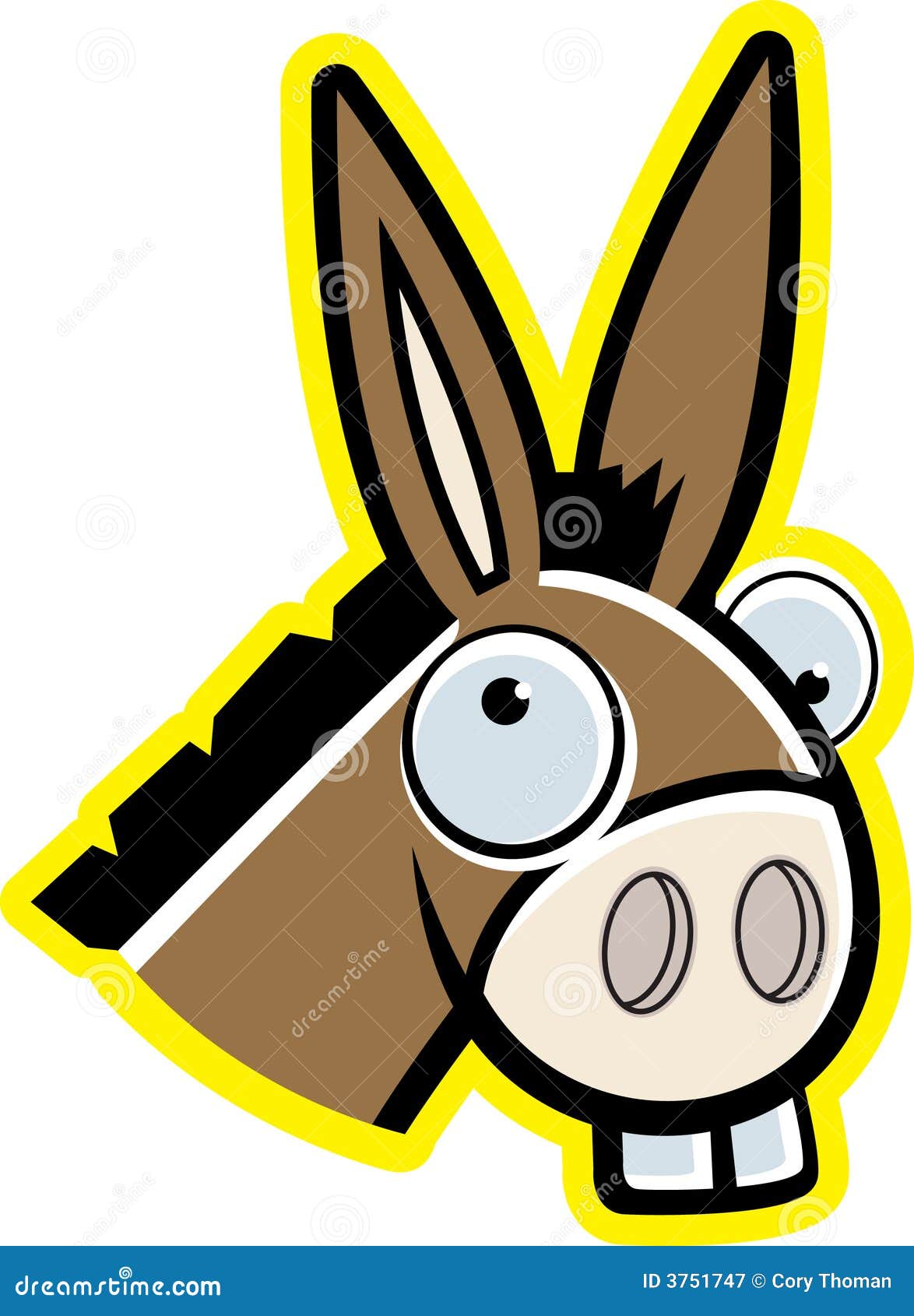 Burro ilustración del vector. Ilustración de animal, fuente - 3751747