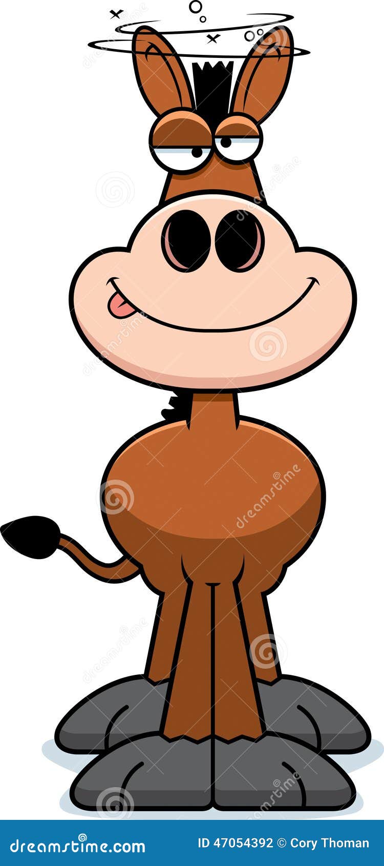 Burro Borracho De La Historieta Ilustración del Vector - Ilustración de ...