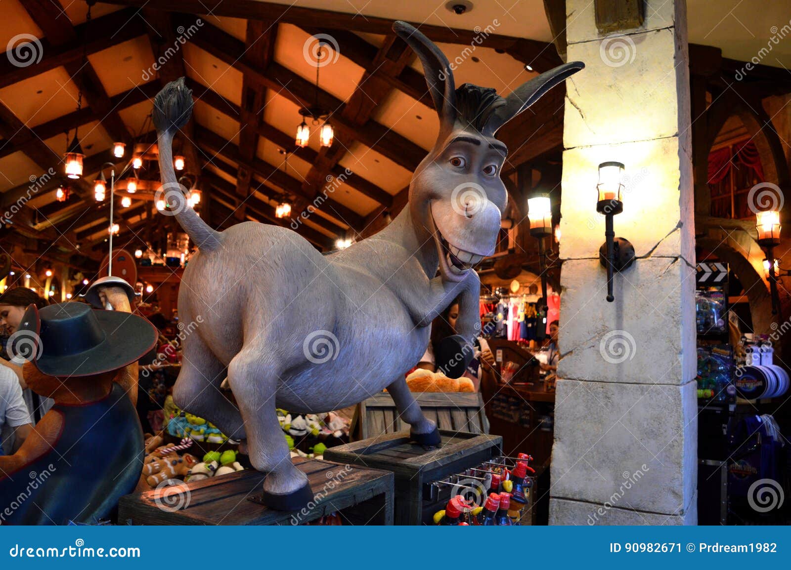 Burro de Shrek foto editorial. Imagen de cine, loco, concesiones - 90982671