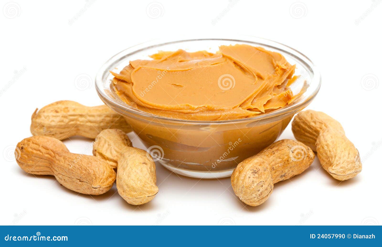 Burro Di Arachide Con Le Arachidi Fotografia Stock - Immagine di ...