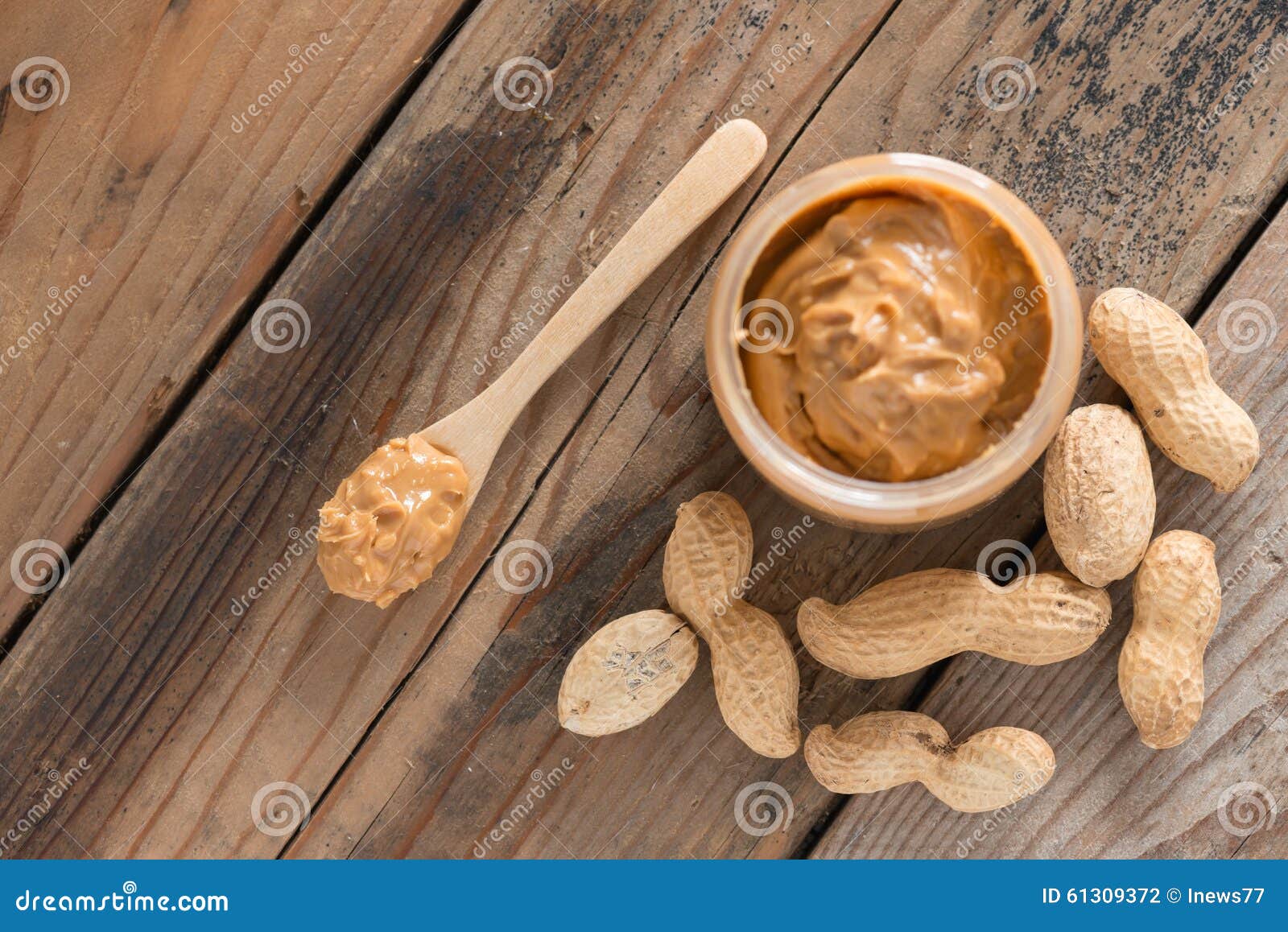 Burro di arachide cremoso fotografia stock. Immagine di burro - 61309372