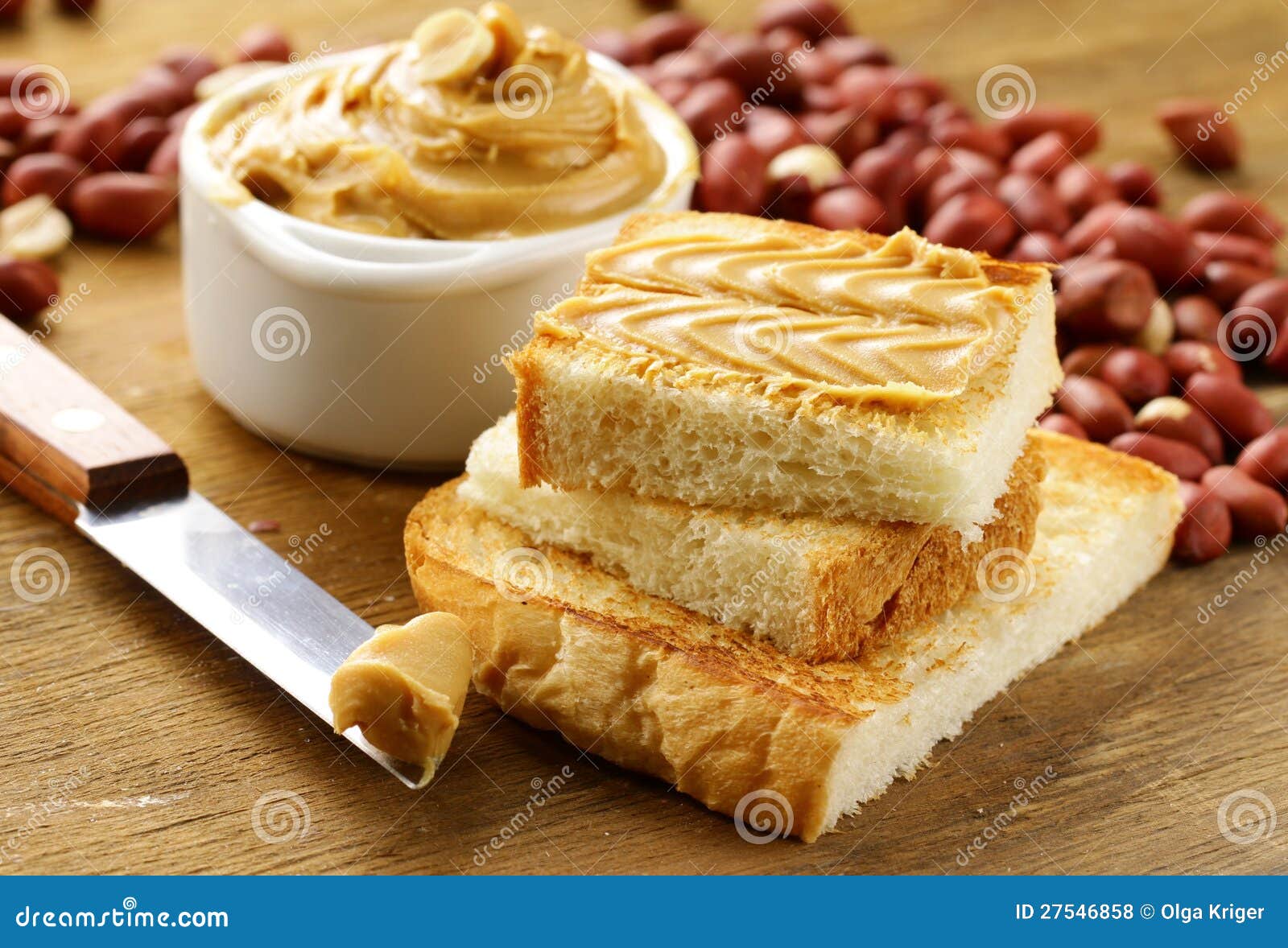 Burro e noci di arachide fotografia stock. Immagine di dessert - 27546858