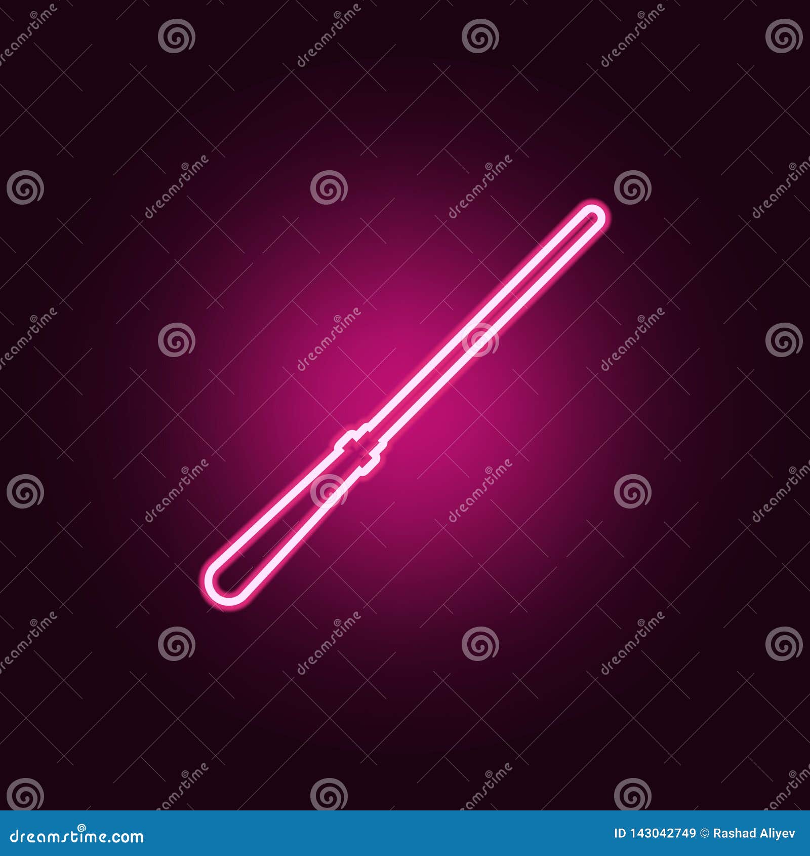 Burrow Icon. Elements of Kitchen Tools in Neon Style Icons Stock ...