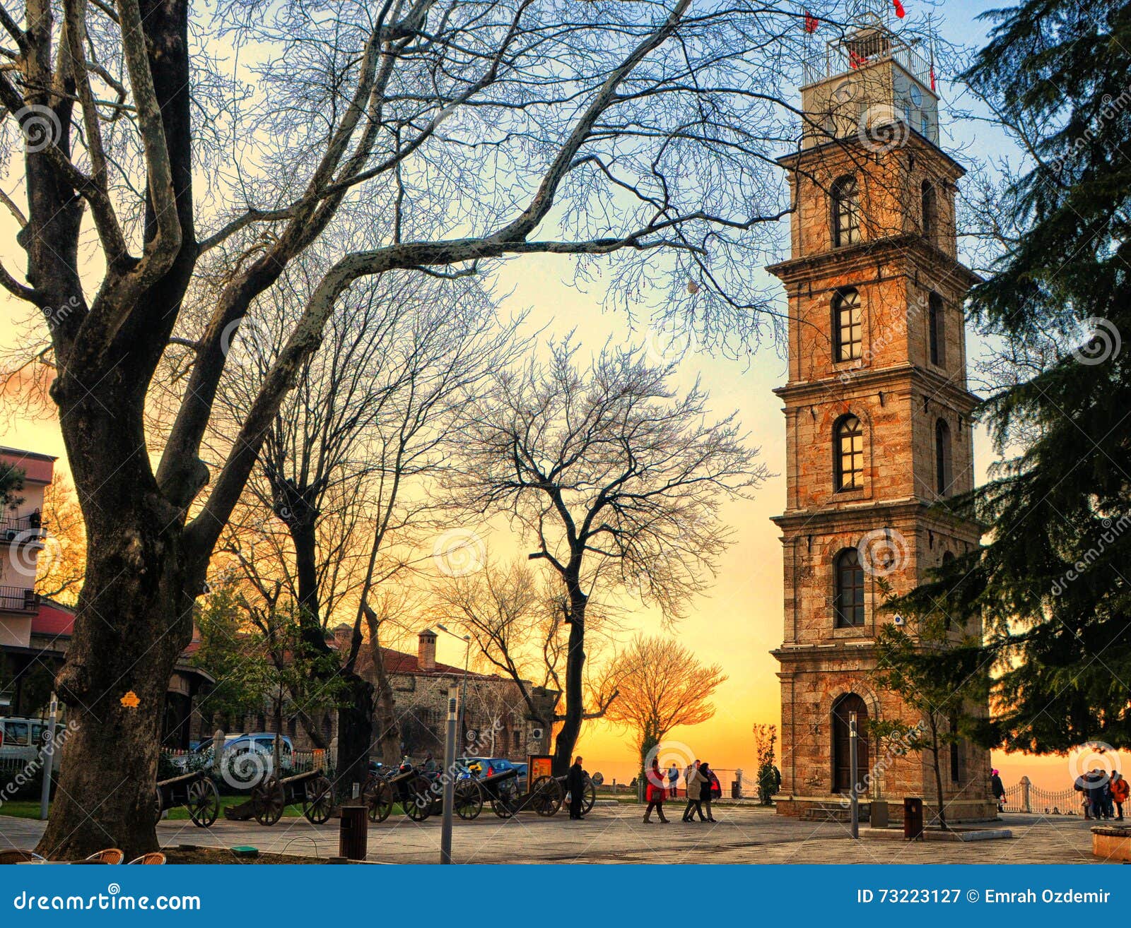 Bursa clock tower editorial photography. Image of famous - 73223127