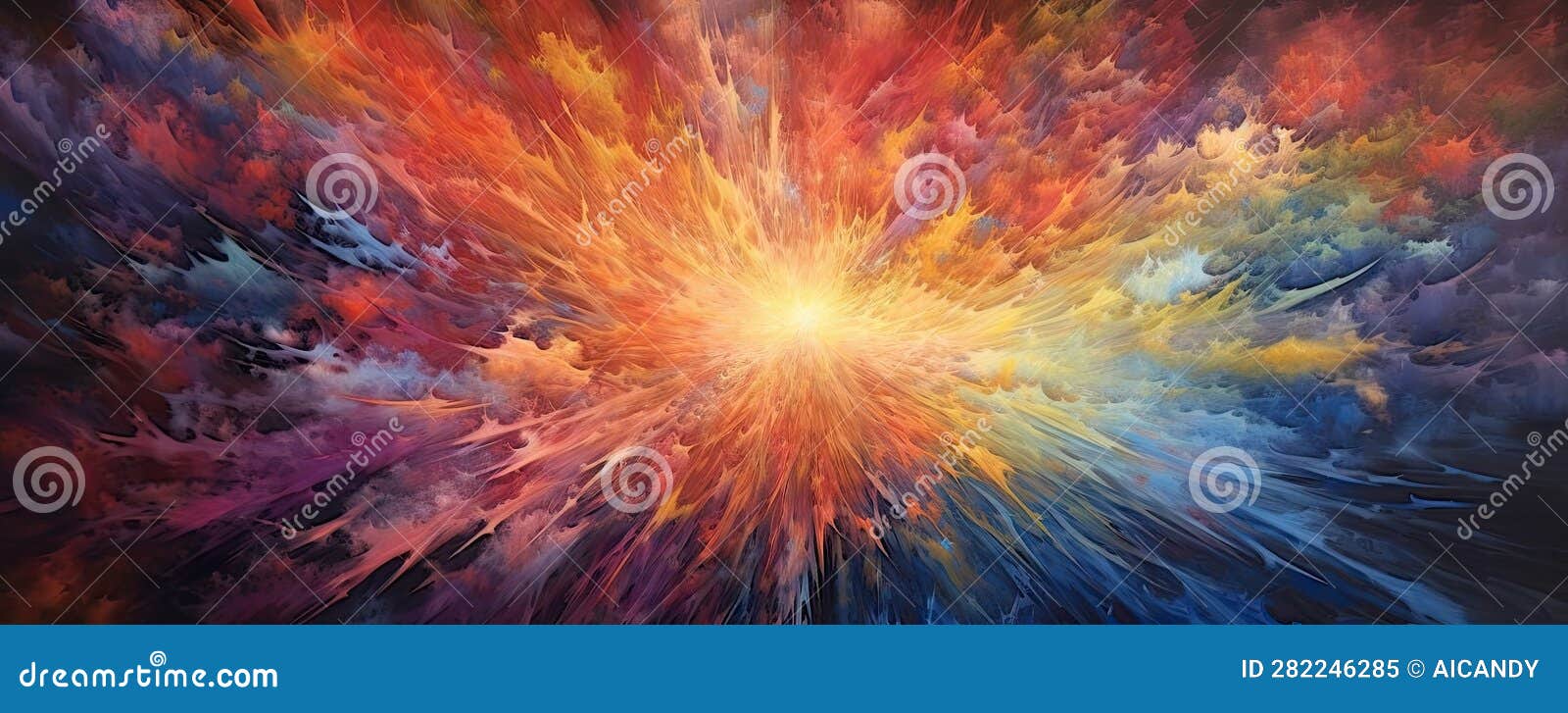 Burst of Abstract Colors Exploding Like Fireworks, Illuminating the ...