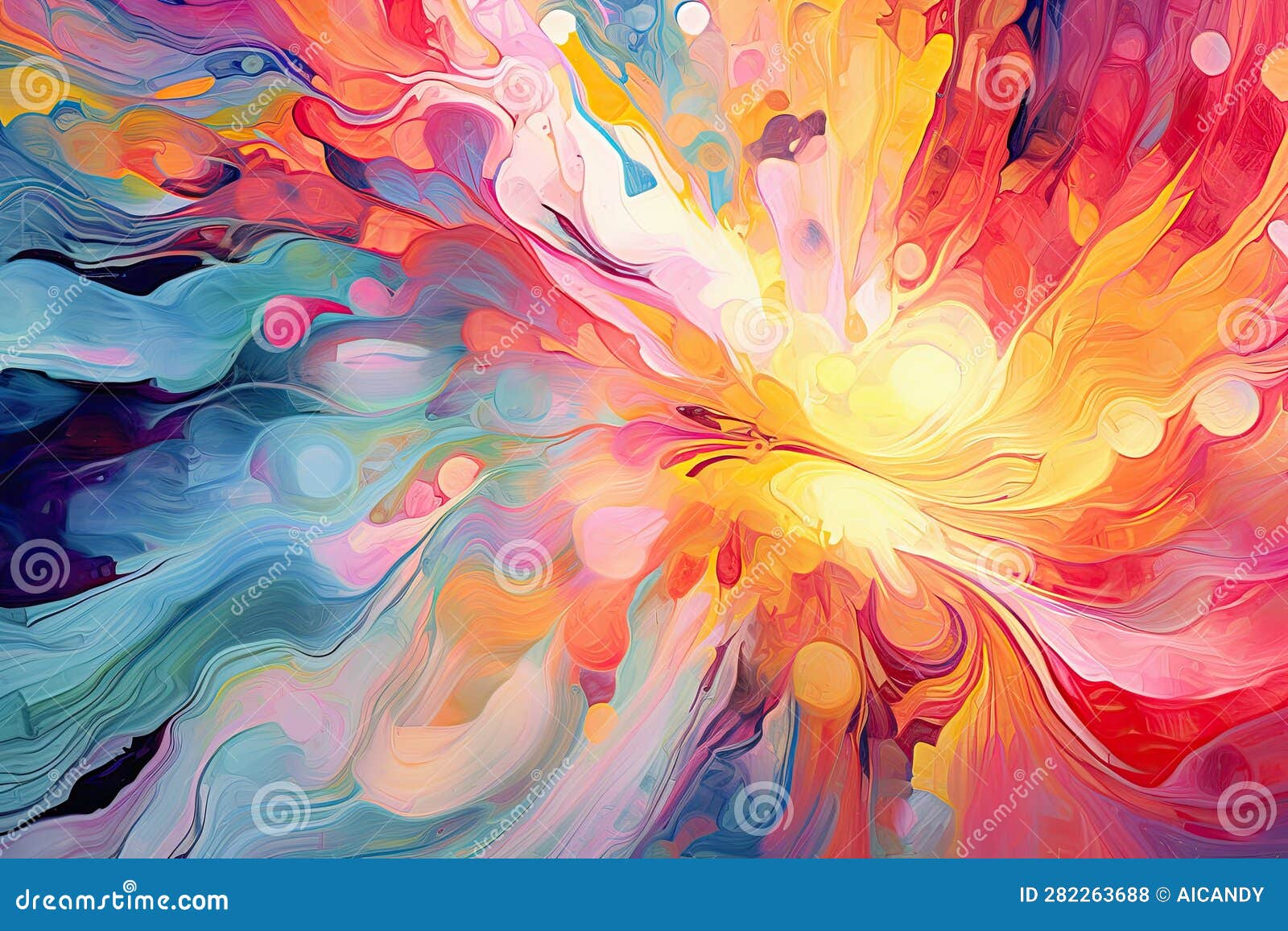 Burst of Abstract Colors and Patterns on a Vibrant Background, Creating ...