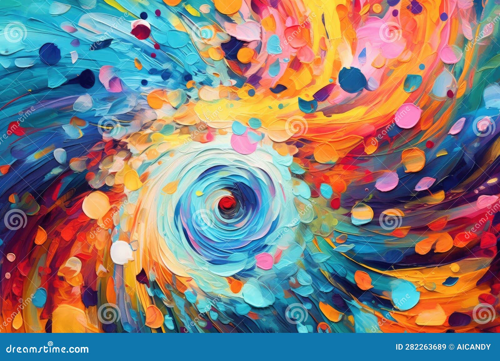 Burst of Abstract Colors and Patterns on a Vibrant Background, Creating ...
