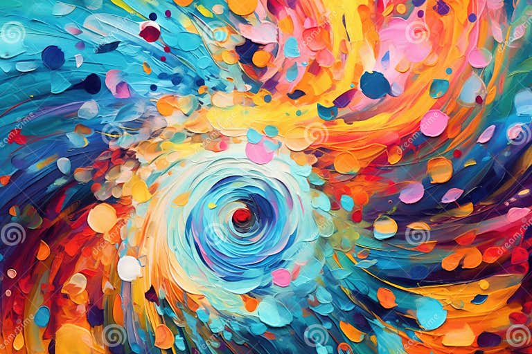 Burst of Abstract Colors and Patterns on a Vibrant Background, Creating ...