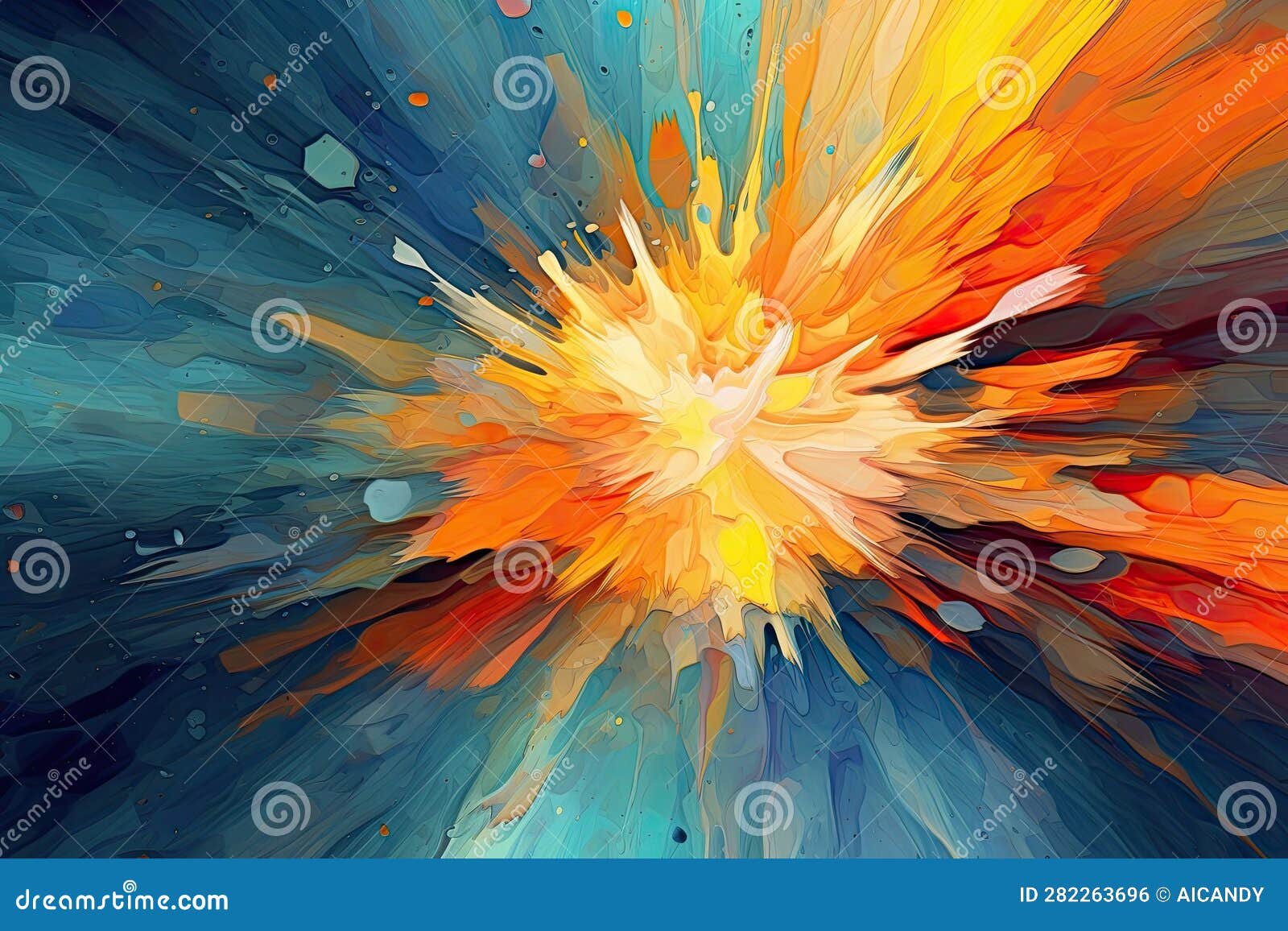 Burst of Abstract Colors and Patterns on a Vibrant Background, Creating ...
