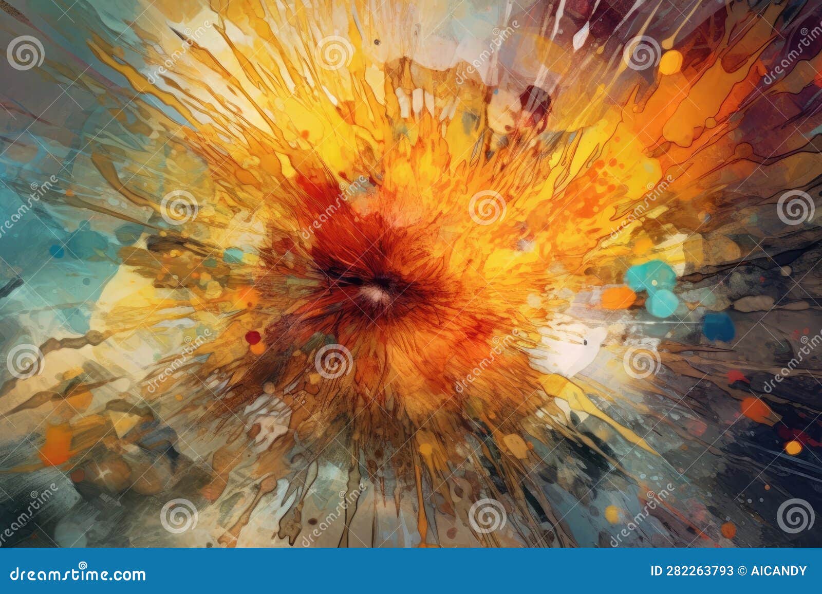 Burst of Abstract Textures and Patterns on a Vibrant Background ...