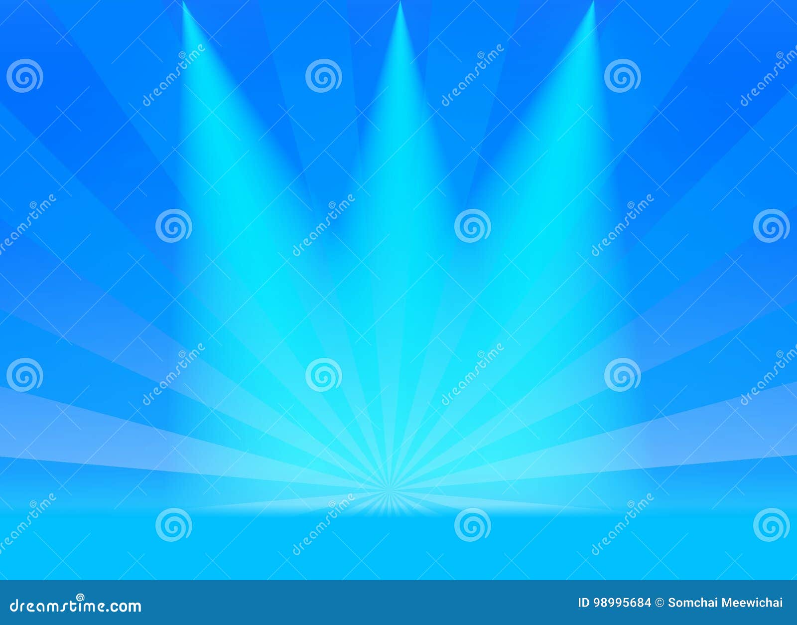Burst Background for Presentation with Blue Color Stock Illustration ...