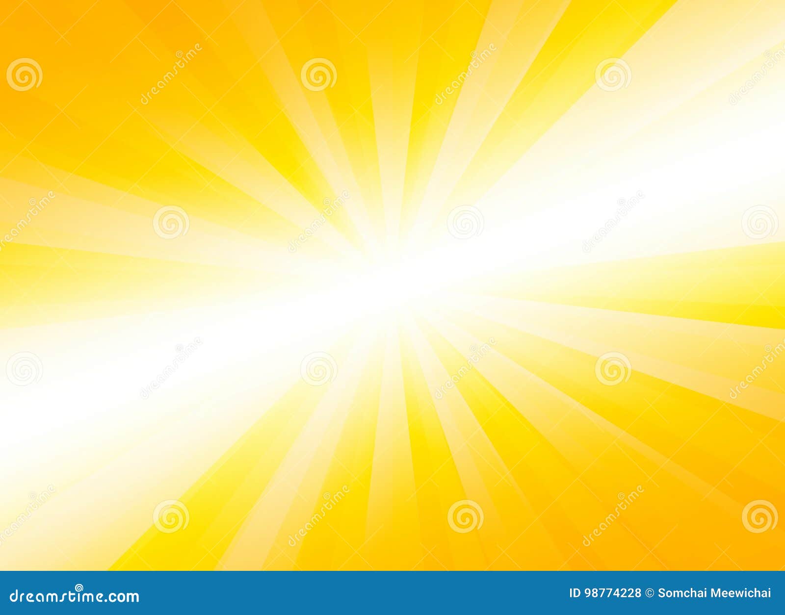 Burst Background for Presentation with Yellow Color and Flar Stock ...