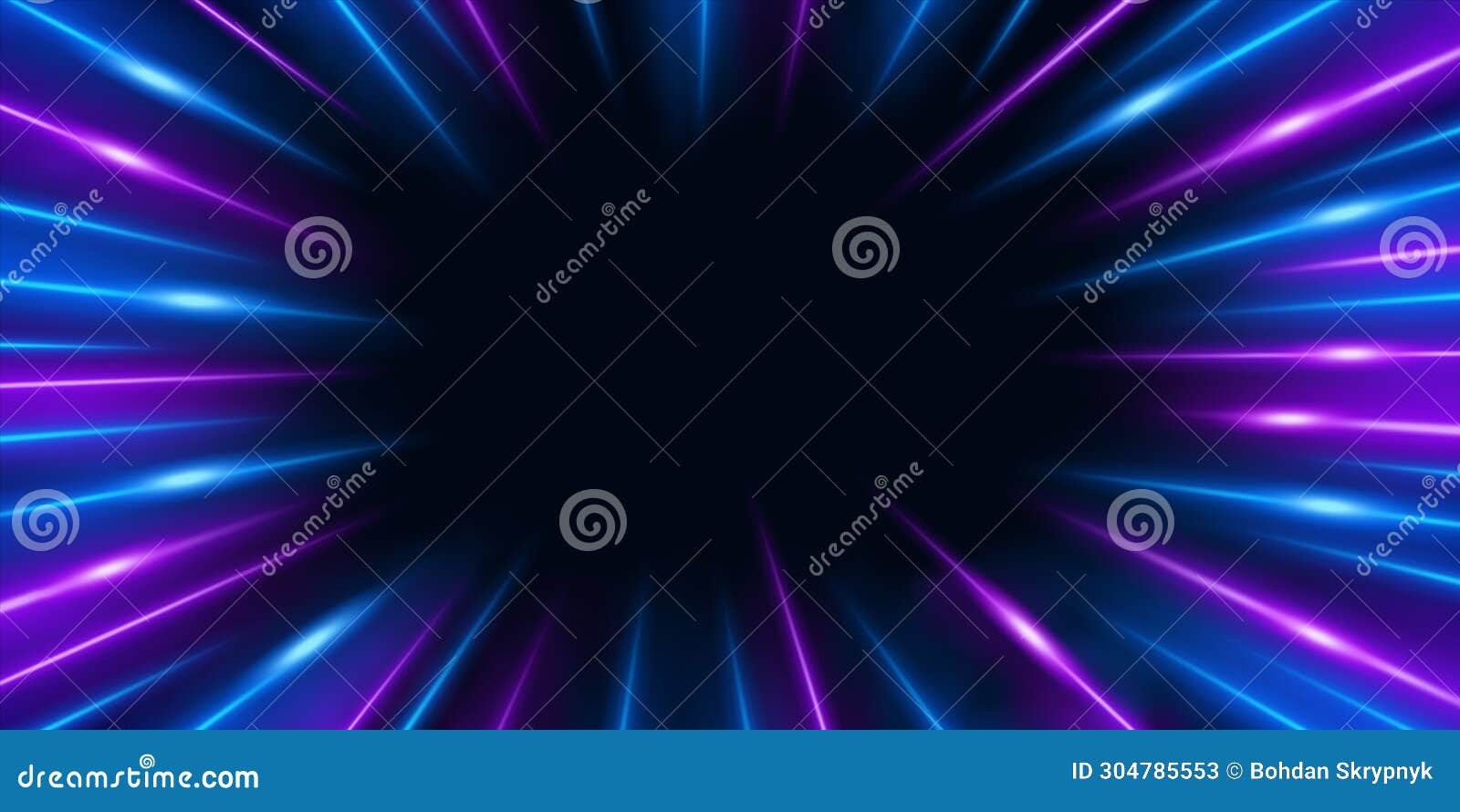 Burst Blur Speed Motion Neon Background. Splash Hyper Space Speed Light ...