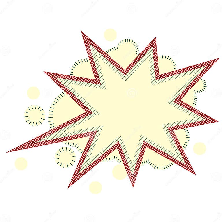 Burst and Boom Icon in Retro Style Stock Vector - Illustration of comic ...