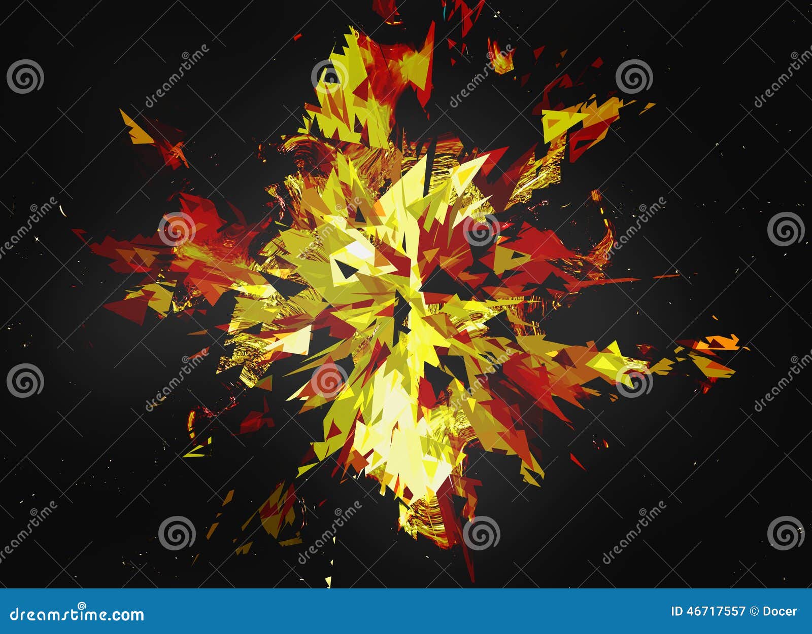 Burst of Broken Particle on Black Backgrounds with Copy Space Stock ...