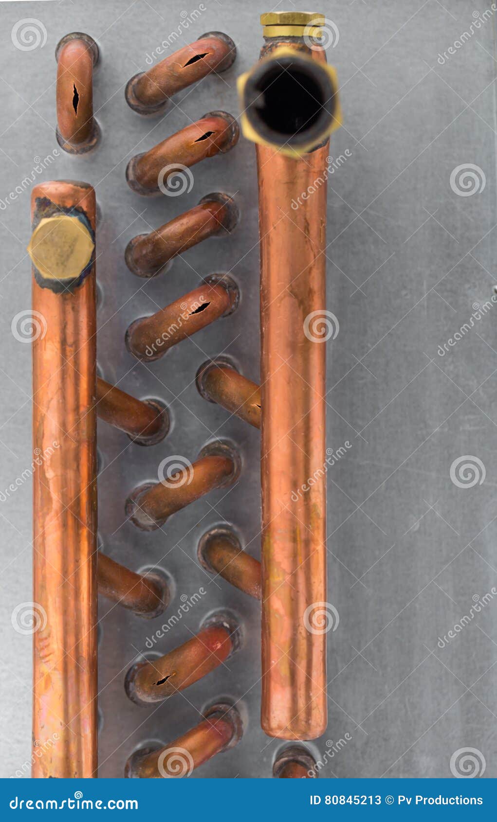 Burst Copper Water Pipe Royalty-Free Stock Photo | CartoonDealer.com ...